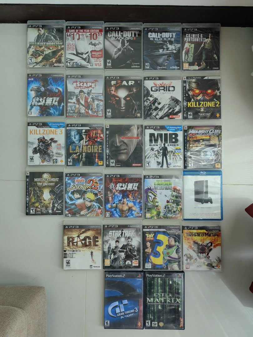 PS3 + PS2 Game Bundle | Shooters, Action, Racing | 26 Original Games ...
