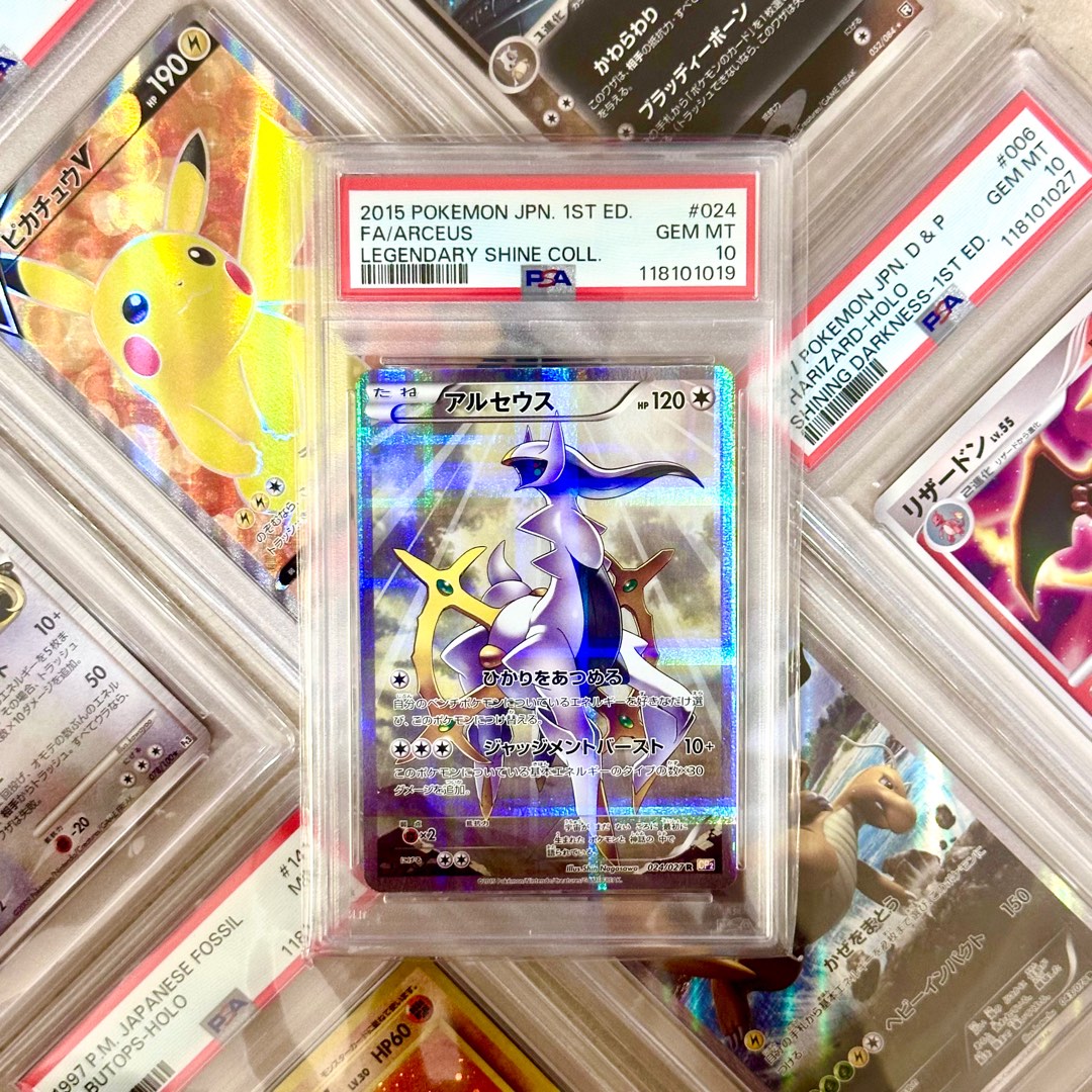 PSA 10 Arceus #024 (1ST EDITION) Legendary Shine Collection 2015 XY ...