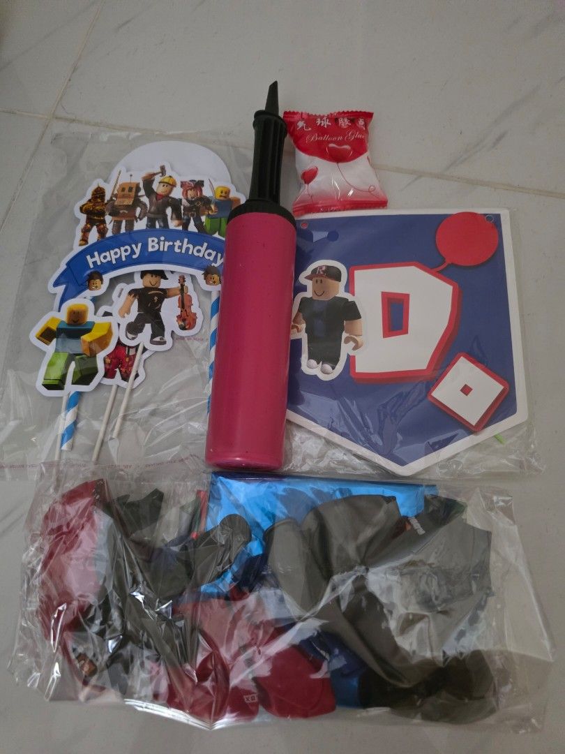 Roblox Birthday Party Supplies Set, Hobbies & Toys, Occasions & Party ...