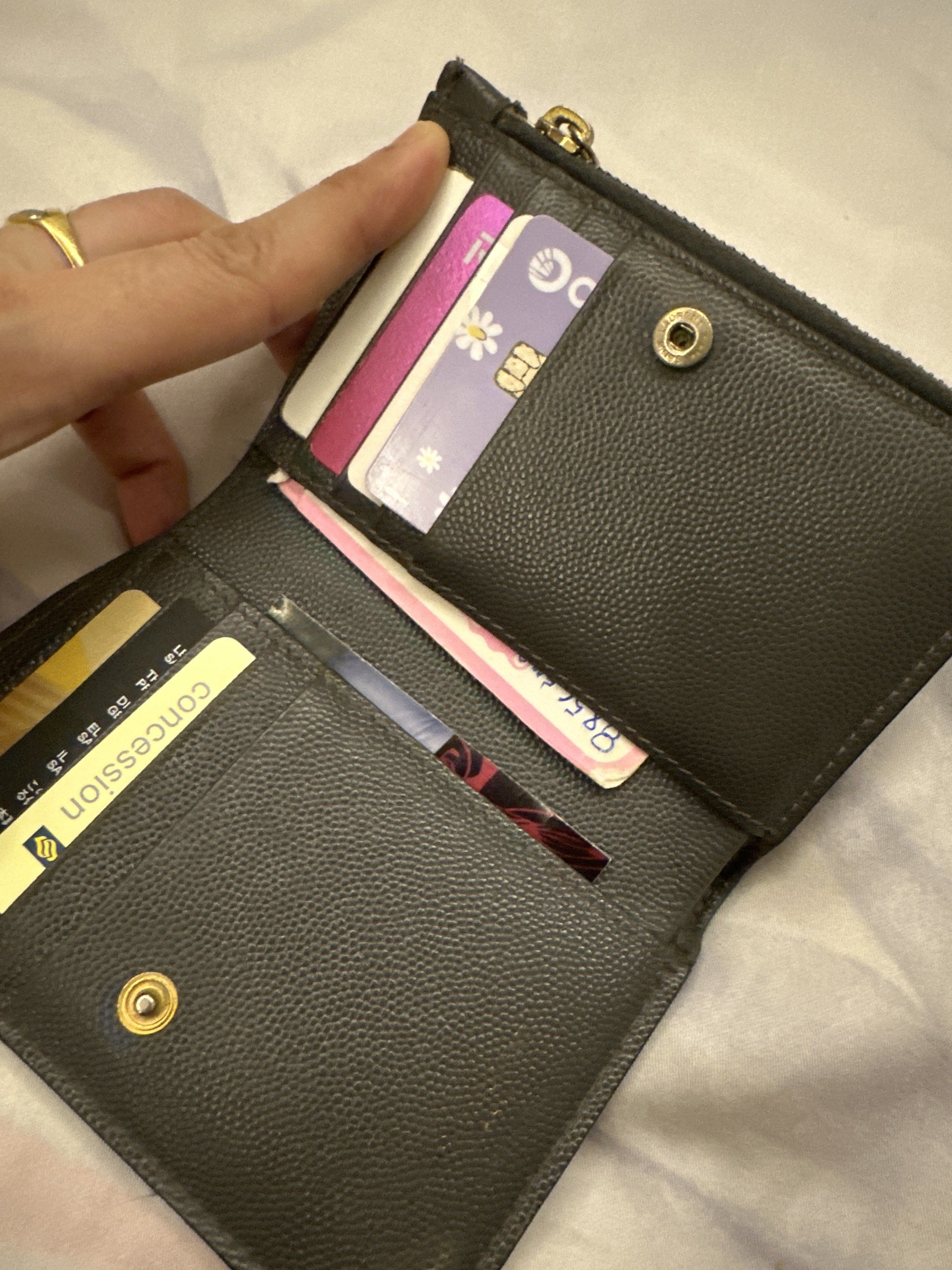 Saint Laurent YSL Compact Wallet, Luxury, Bags & Wallets on Carousell