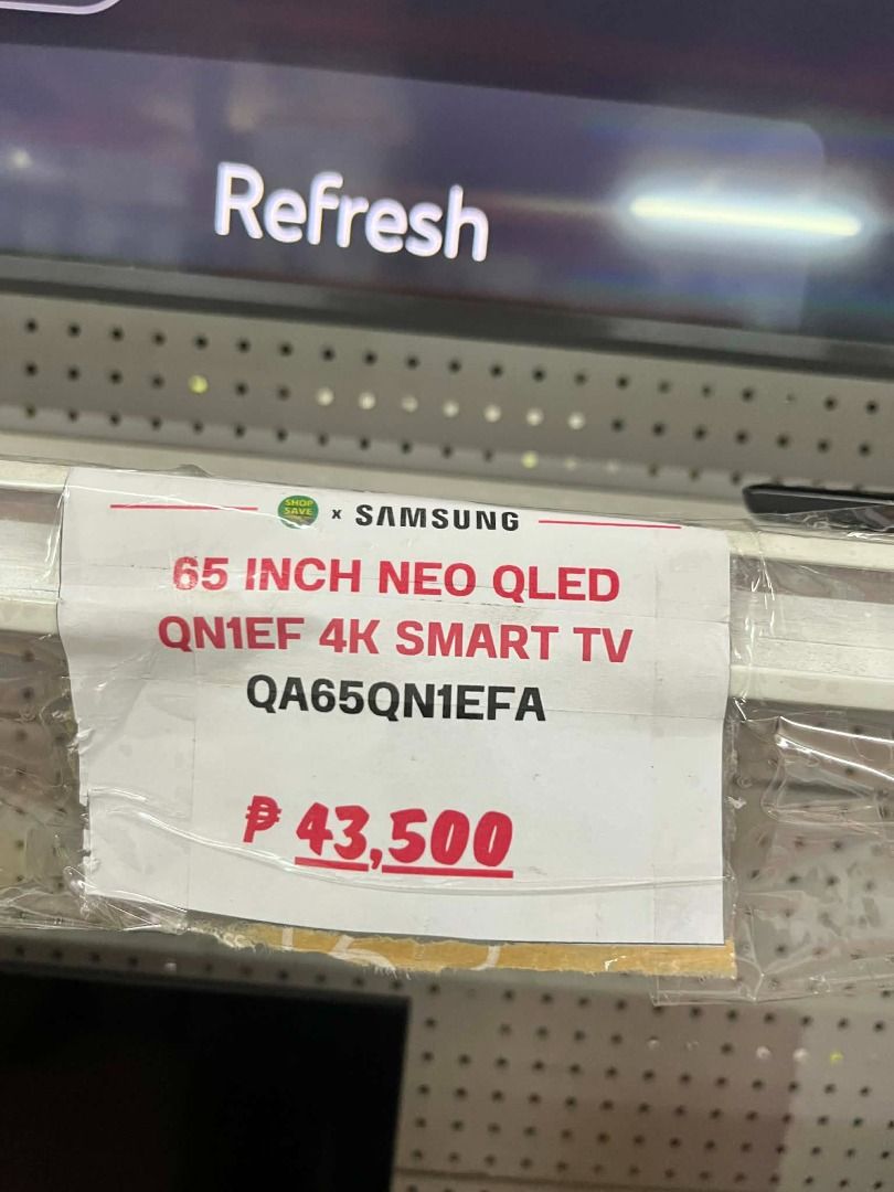 SAMSUNG 65 INCHES NEO QLED QN1EF 4K SMART TV (QA65QN1EFA), TV & Home ...