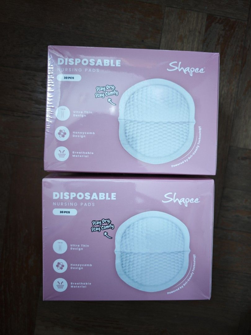 Shapee Disposable Nursing Pads - 2 Boxes, Babies & Kids, Nursing ...