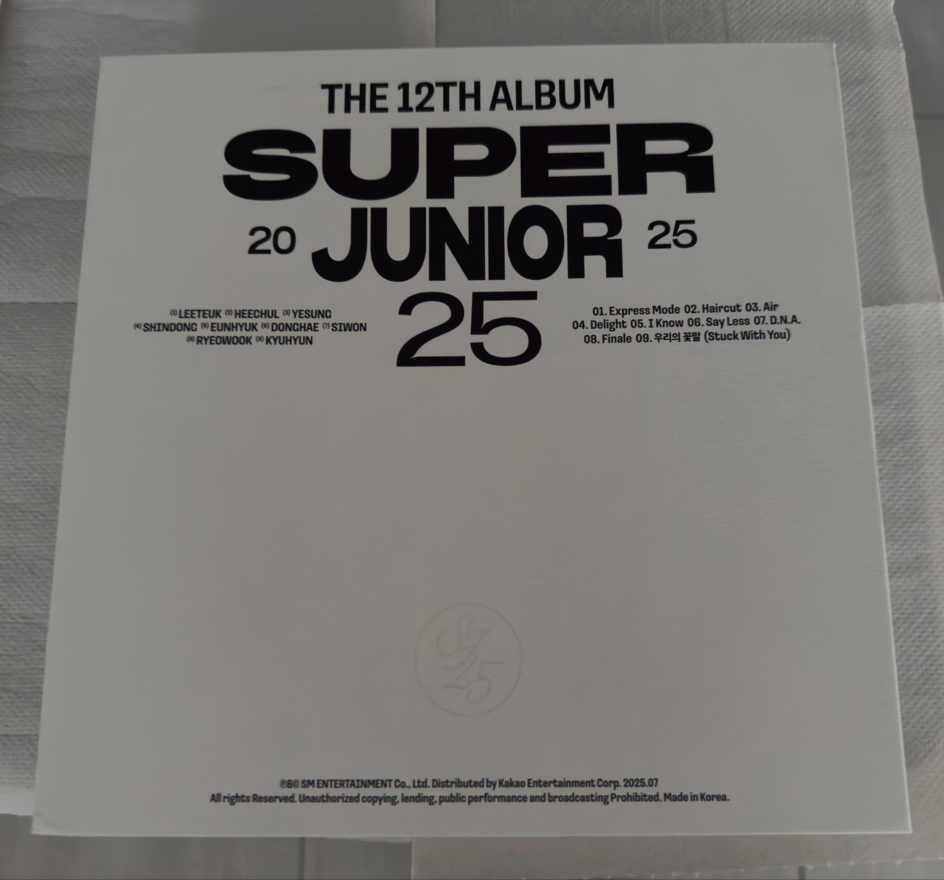 SUPER JUNIOR - 12th Album [ Super Junior 25 ] 25 ver, Hobbies & Toys ...