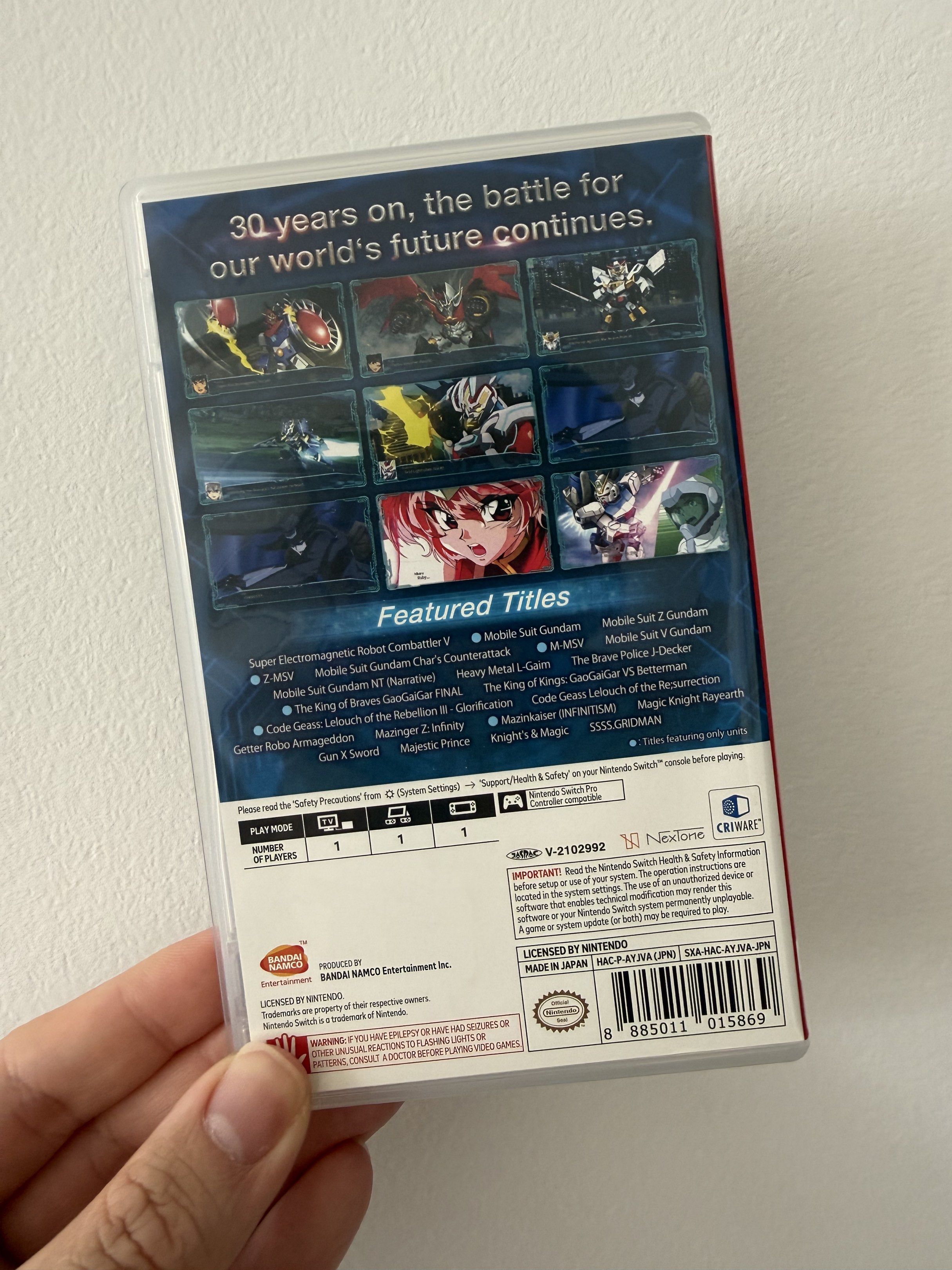 Super Robot Wars 30th Anniversary - Nintendo Switch, Video Gaming ...