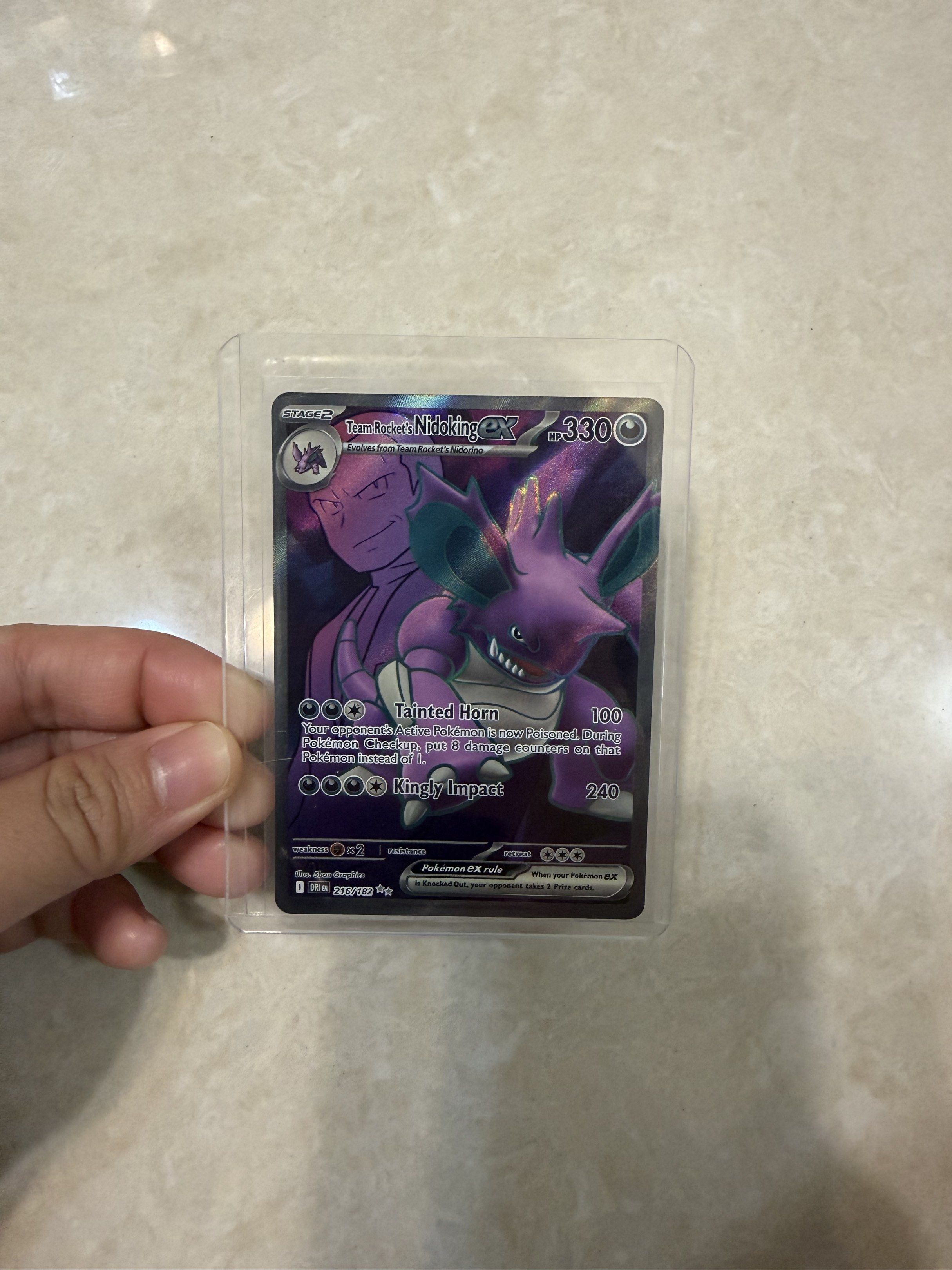 Team Rocket's Nidoking EX #216, Hobbies & Toys, Toys & Games on Carousell