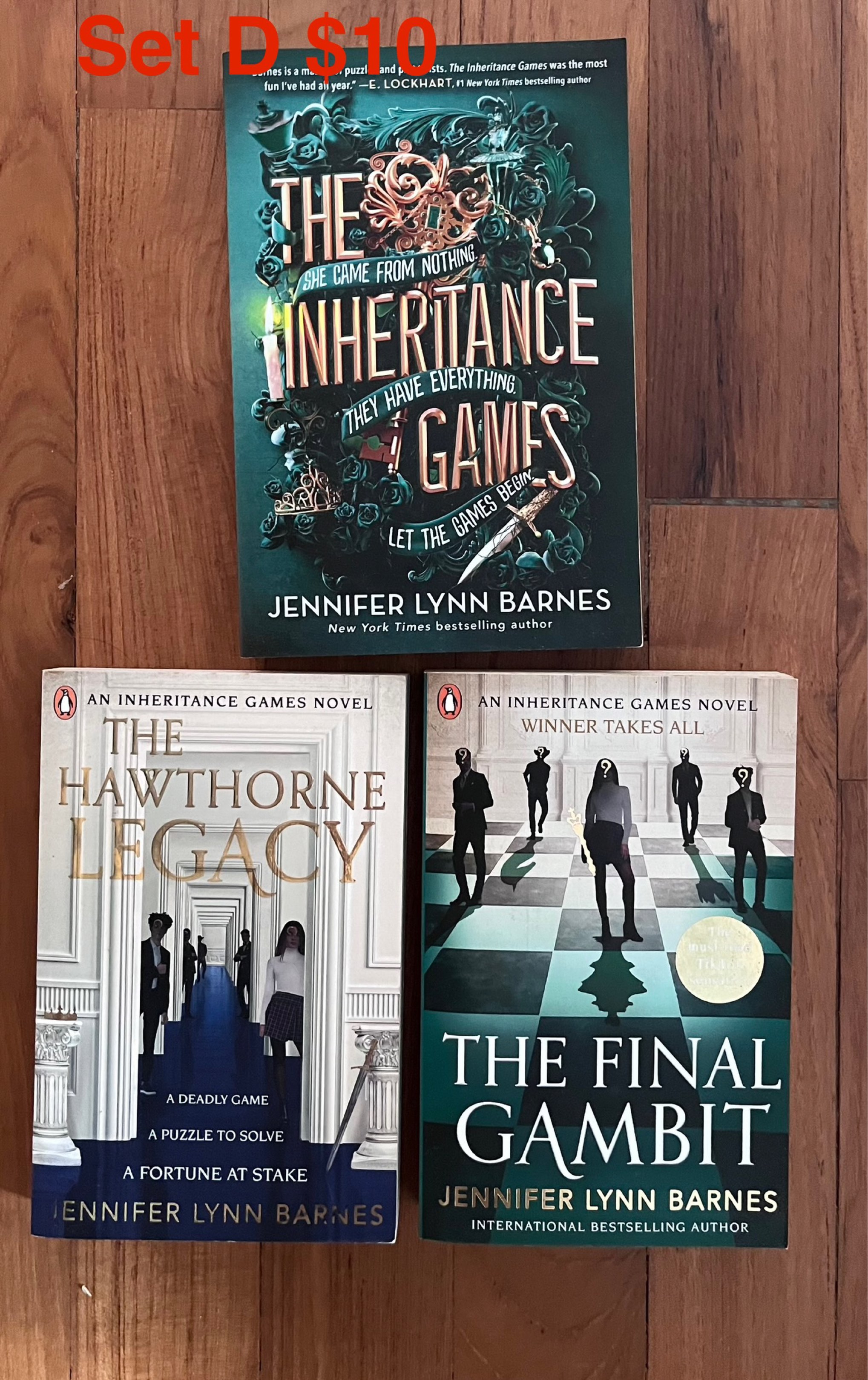 The Inheritance Games Trilogy by Jennifer Lynn Barnes, Hobbies & Toys ...