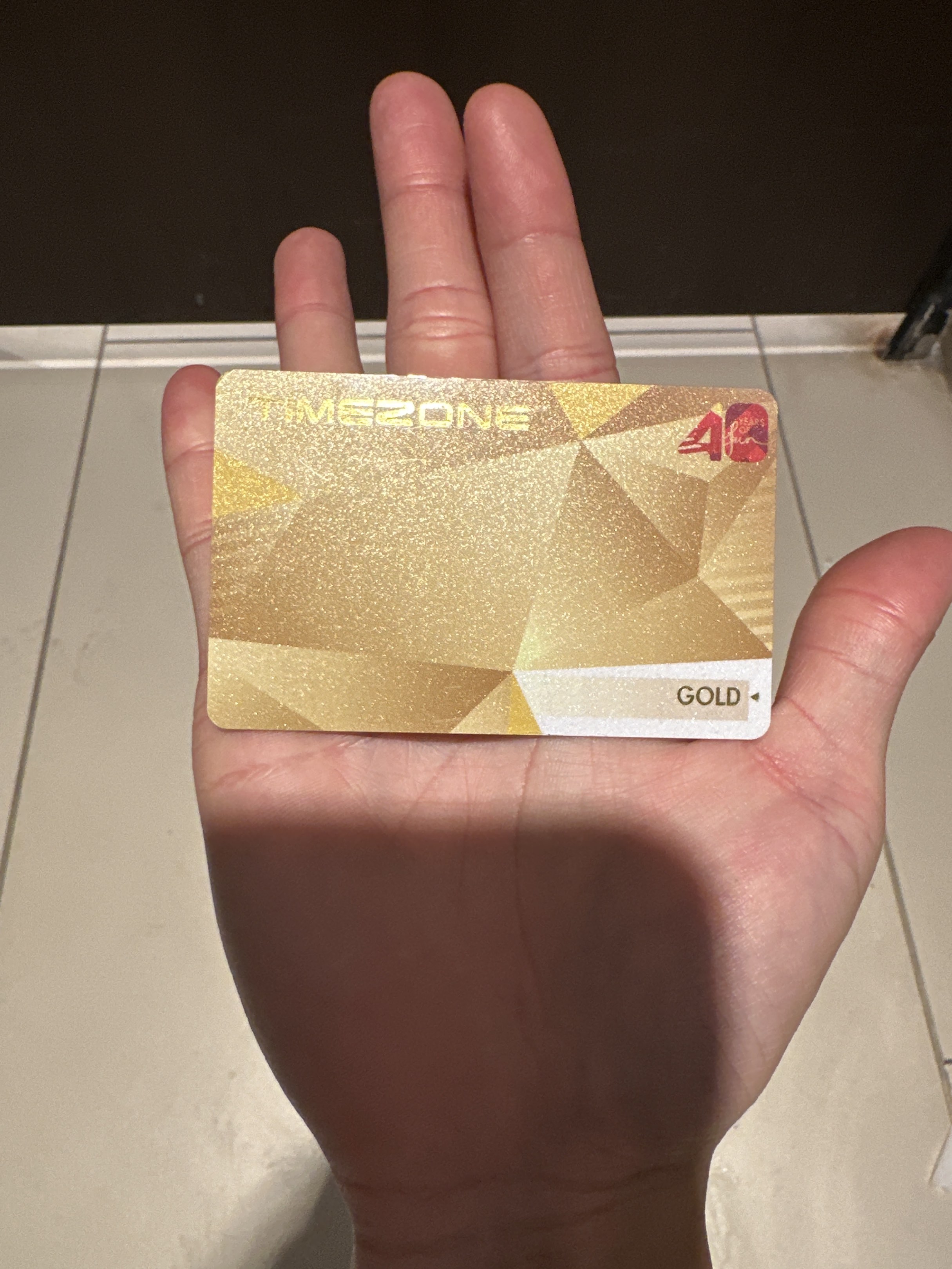 Timezone Gold card, Hobbies & Toys, Toys & Games on Carousell