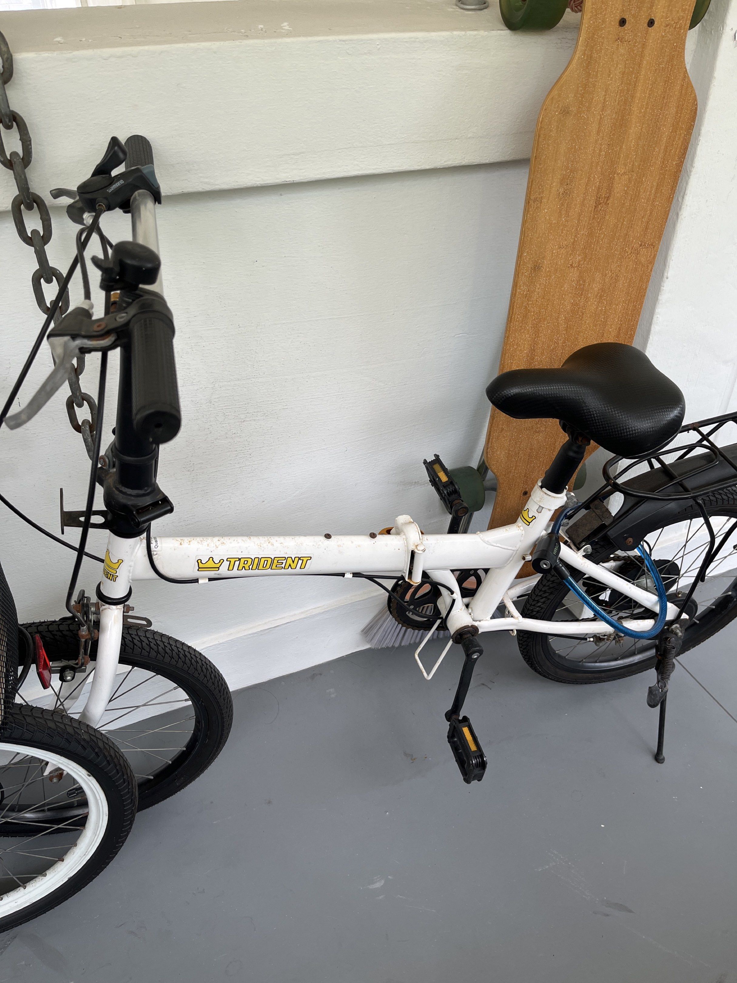 Trident Folding Bike - White, Sports Equipment, Bicycles & Parts ...
