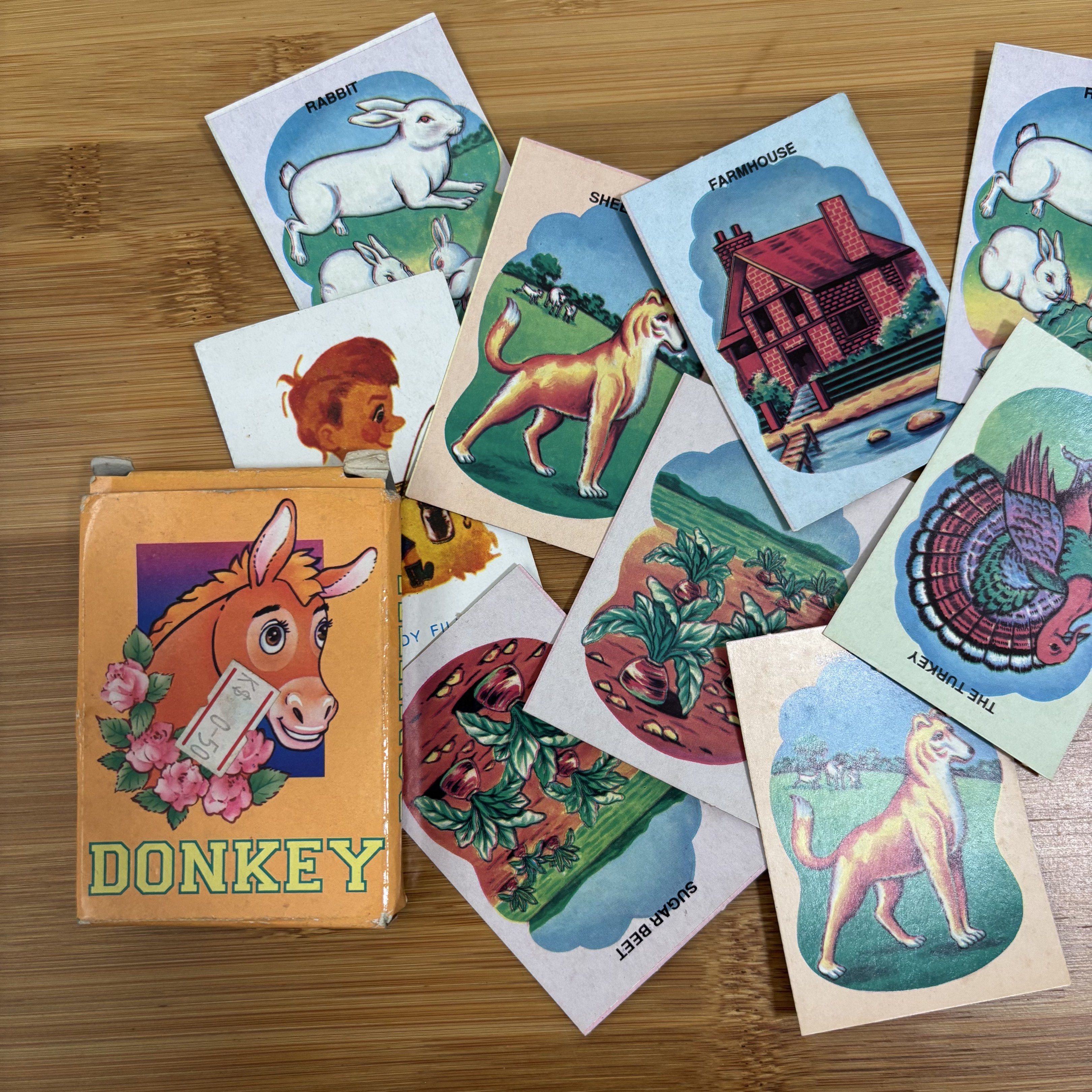 vintage Donkey card game set, Hobbies & Toys, Toys & Games on Carousell