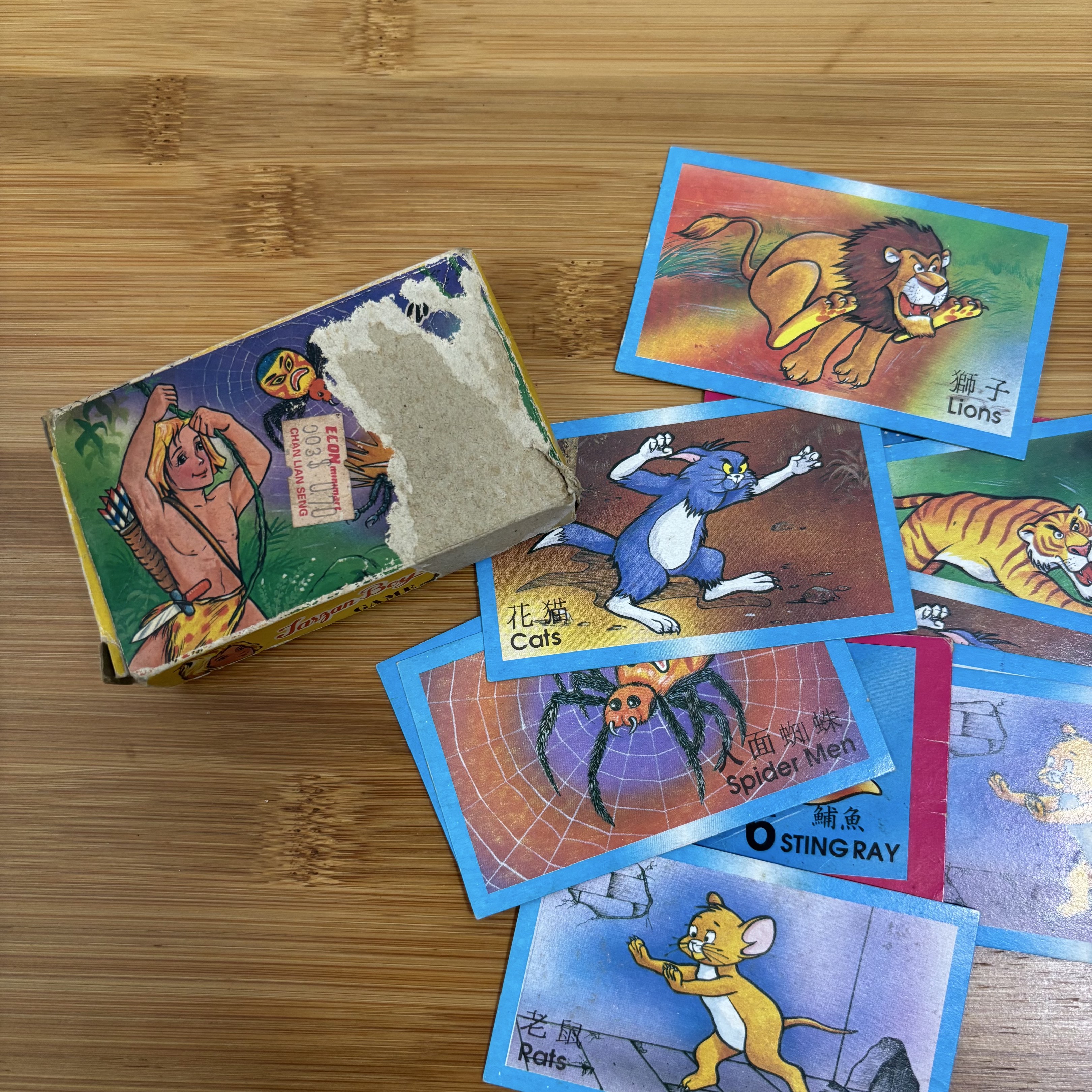 vintage Tarzan card game set, Hobbies & Toys, Toys & Games on Carousell