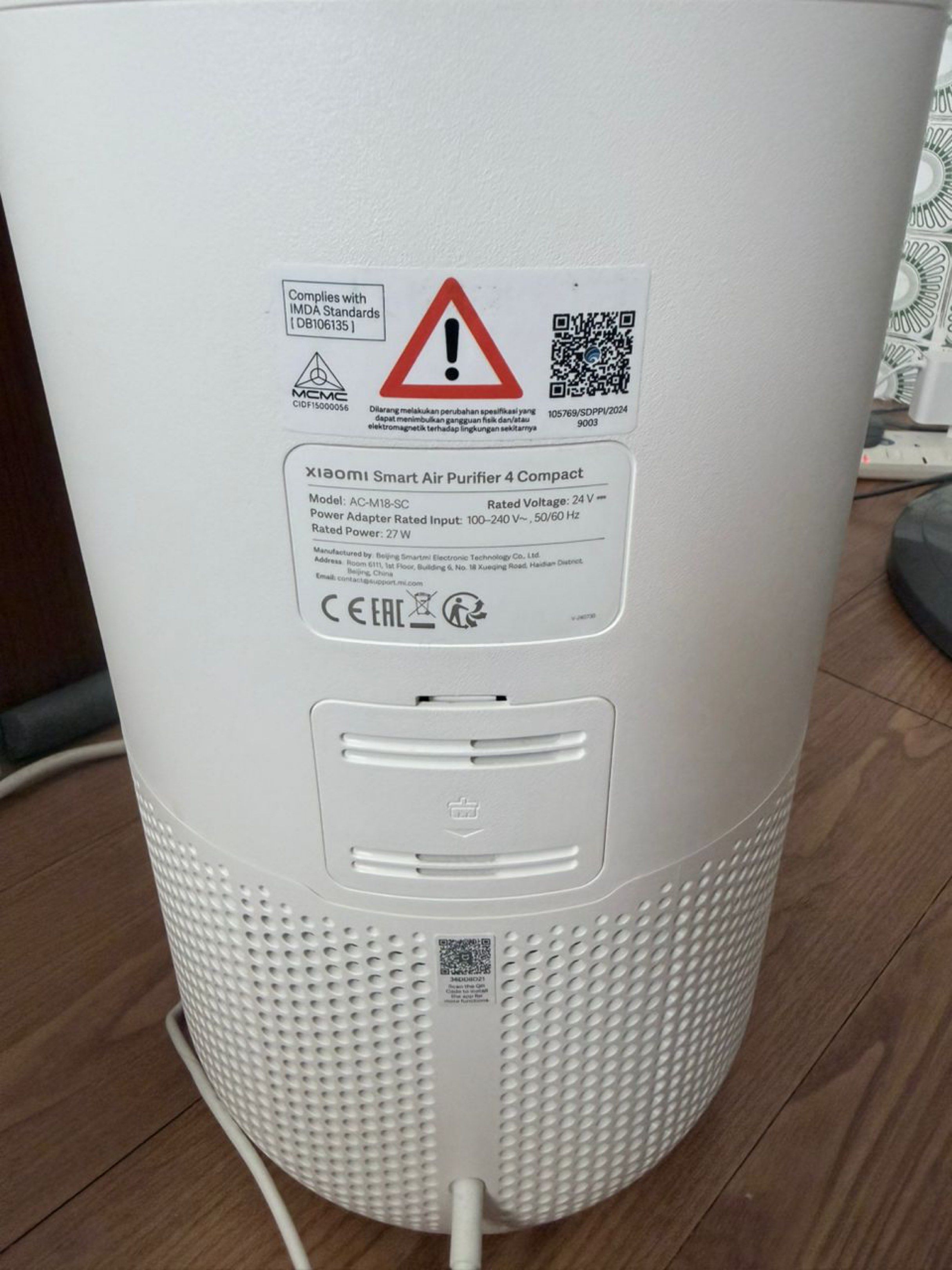 Xiaomi Smart Air Purifier 4 Compact 100% filter, TV & Home Appliances ...