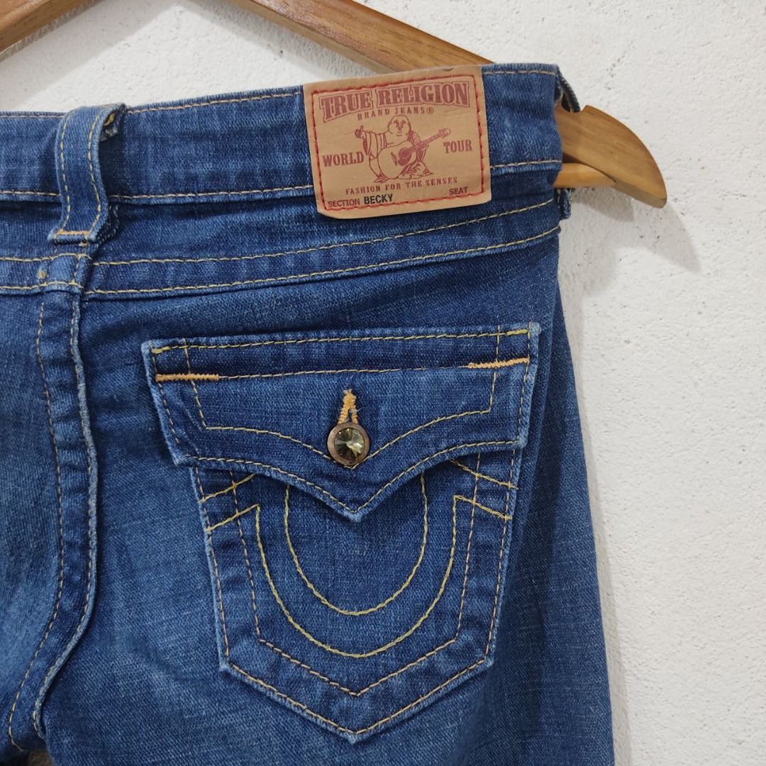 y2k True Religion Becky Boot Cut Jeans Size 28, Women's Fashion ...