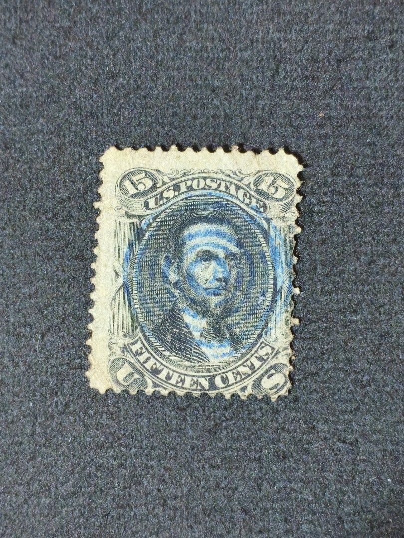 1869 US Postage Stamp - 15 Cents, Hobbies & Toys, Memorabilia ...