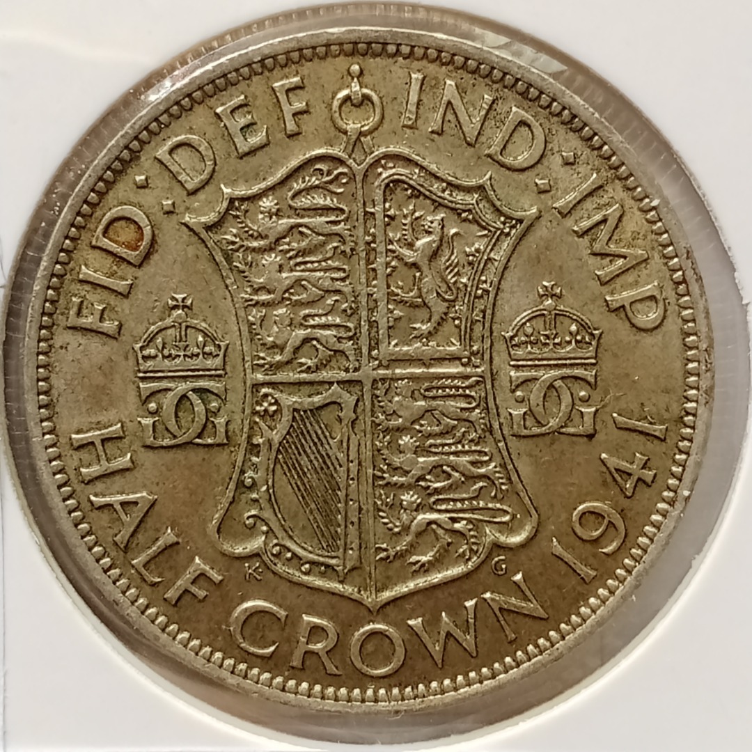 1941 Great Britain Half Crown Coin, Hobbies & Toys, Memorabilia ...