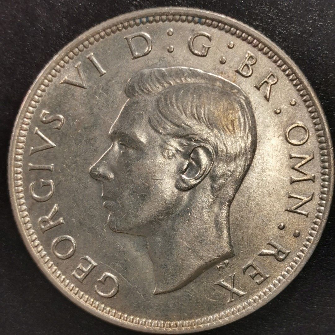 1945 British Half Crown Coin 1st Type (UNC), Hobbies & Toys ...