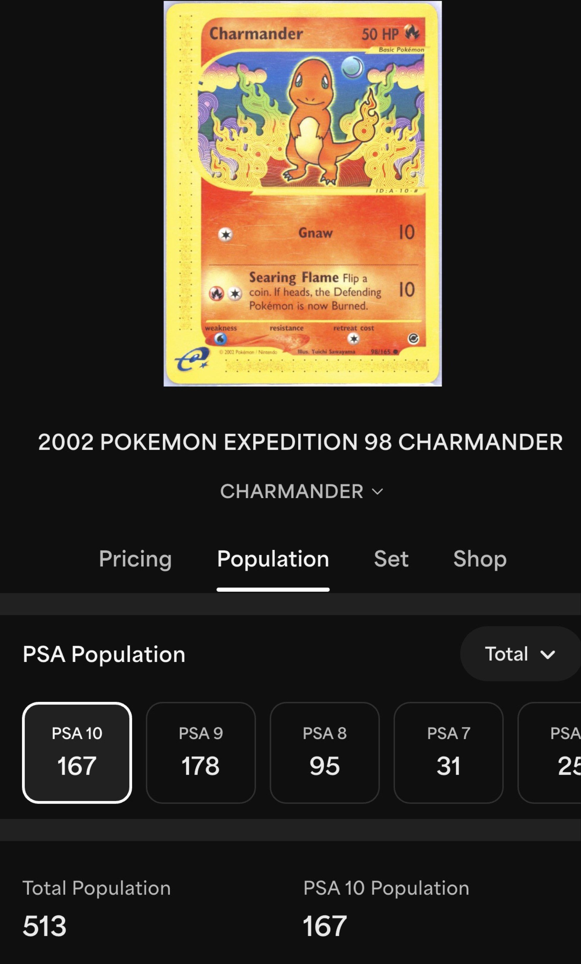 2002 Pokemon Expedition Charmander PSA 10 GEM MINT LOW POP 167, Hobbies ...
