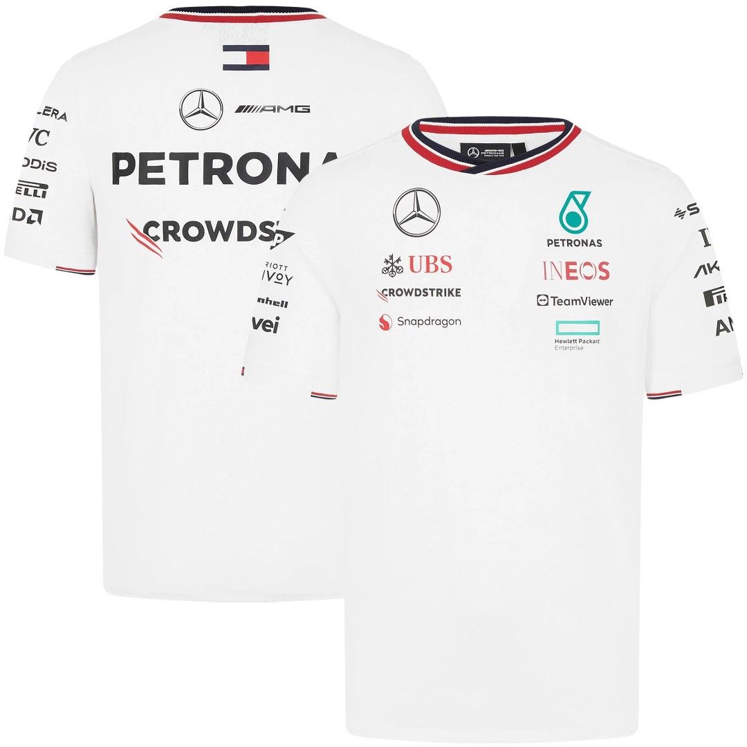2024 F1 Mercedes Shirt Driver Team Kit (100% Authentic), Men's Fashion ...
