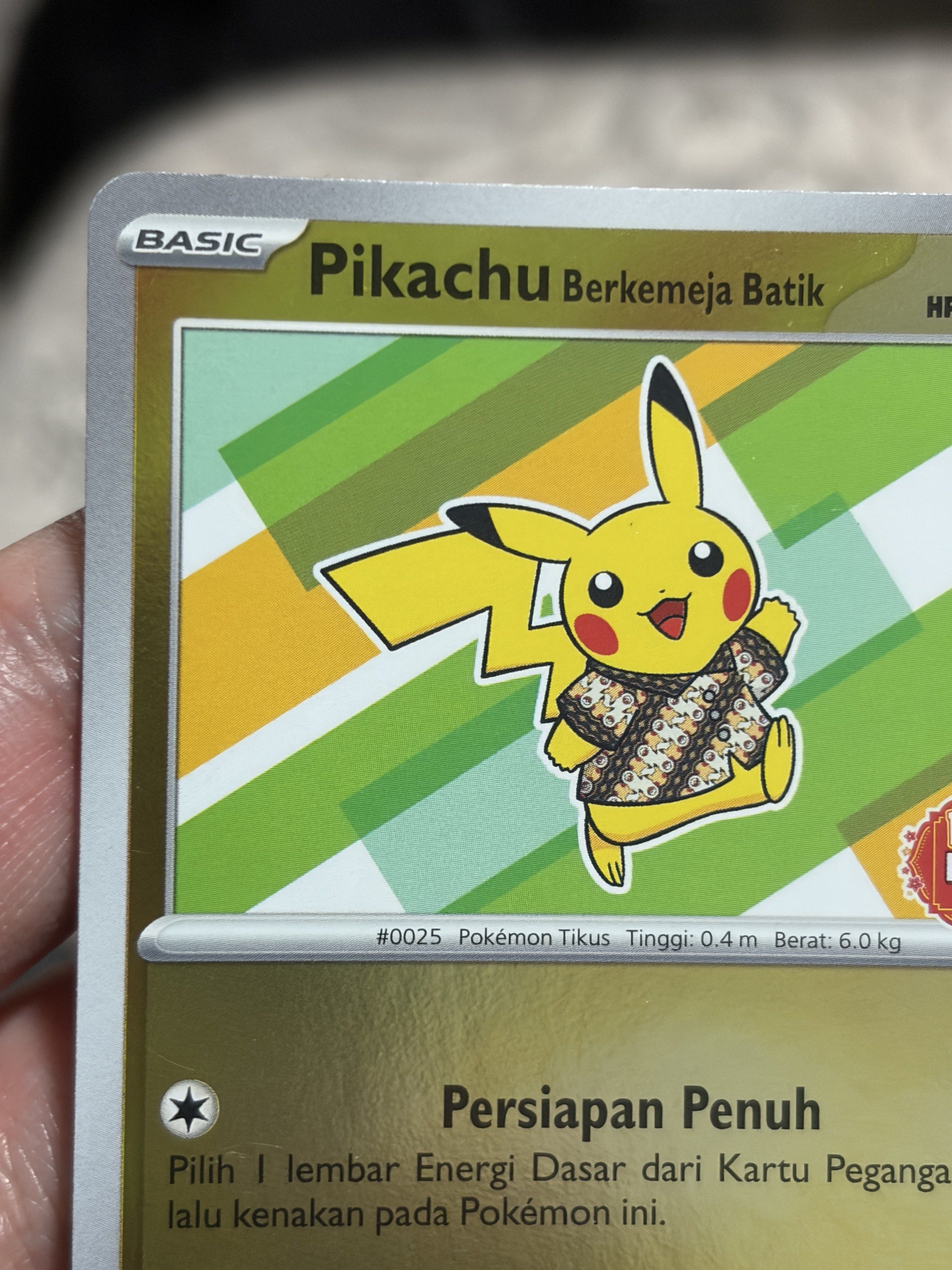 2024 Pikachu Batik Holo 191 SVP Binder, Hobbies & Toys, Toys & Games on ...