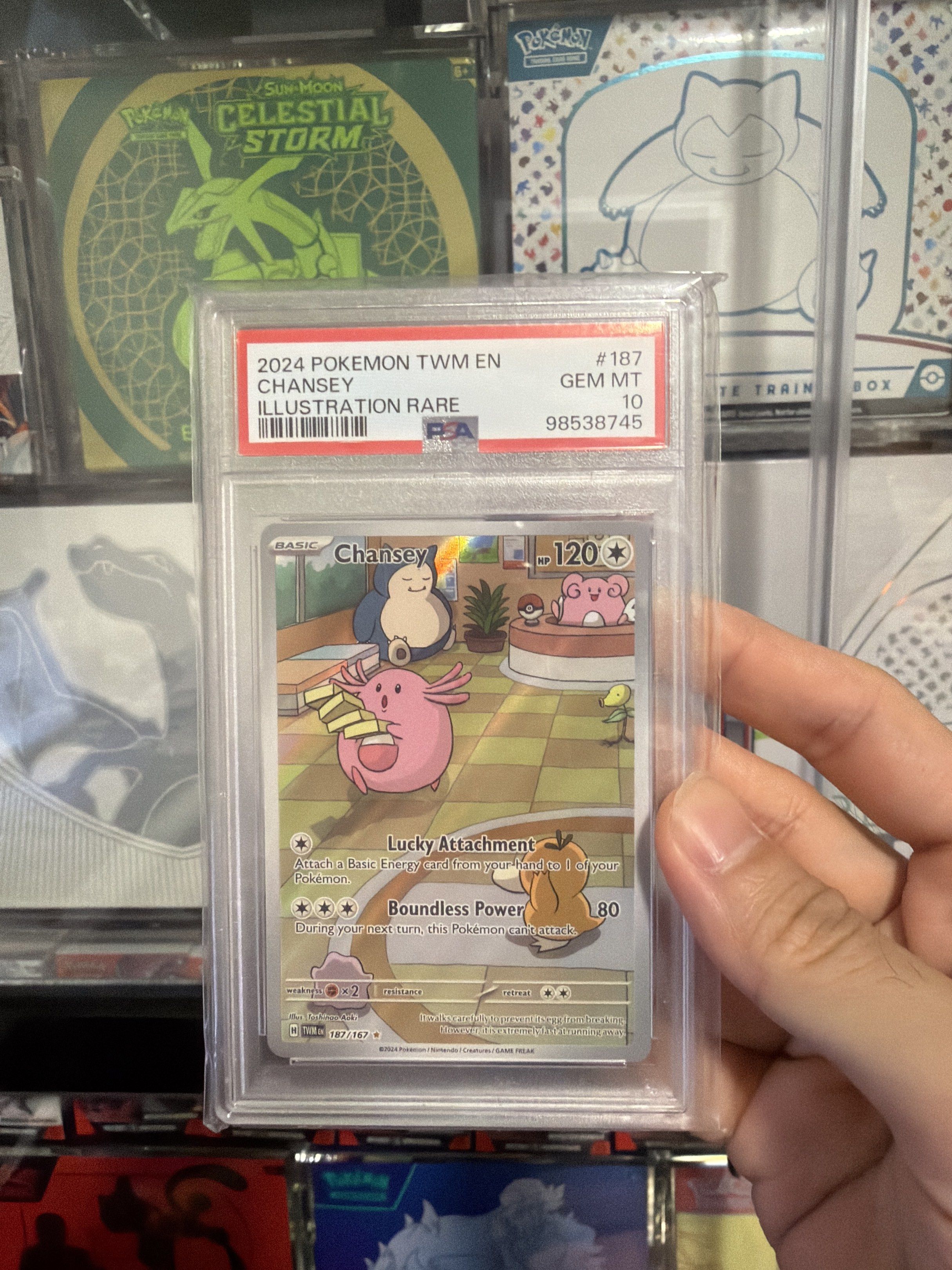 2024 Pokemon TWM EN Chansey Illustration Rare PSA 10, Hobbies & Toys ...