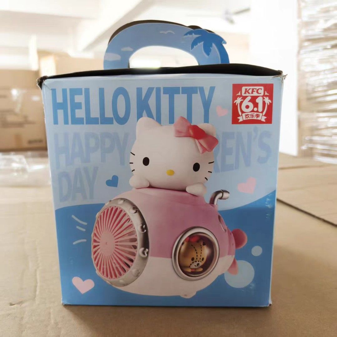 2025 Hello Kitty Fan Sanrio Cartoon Cute KFC Figure Model Toys for ...