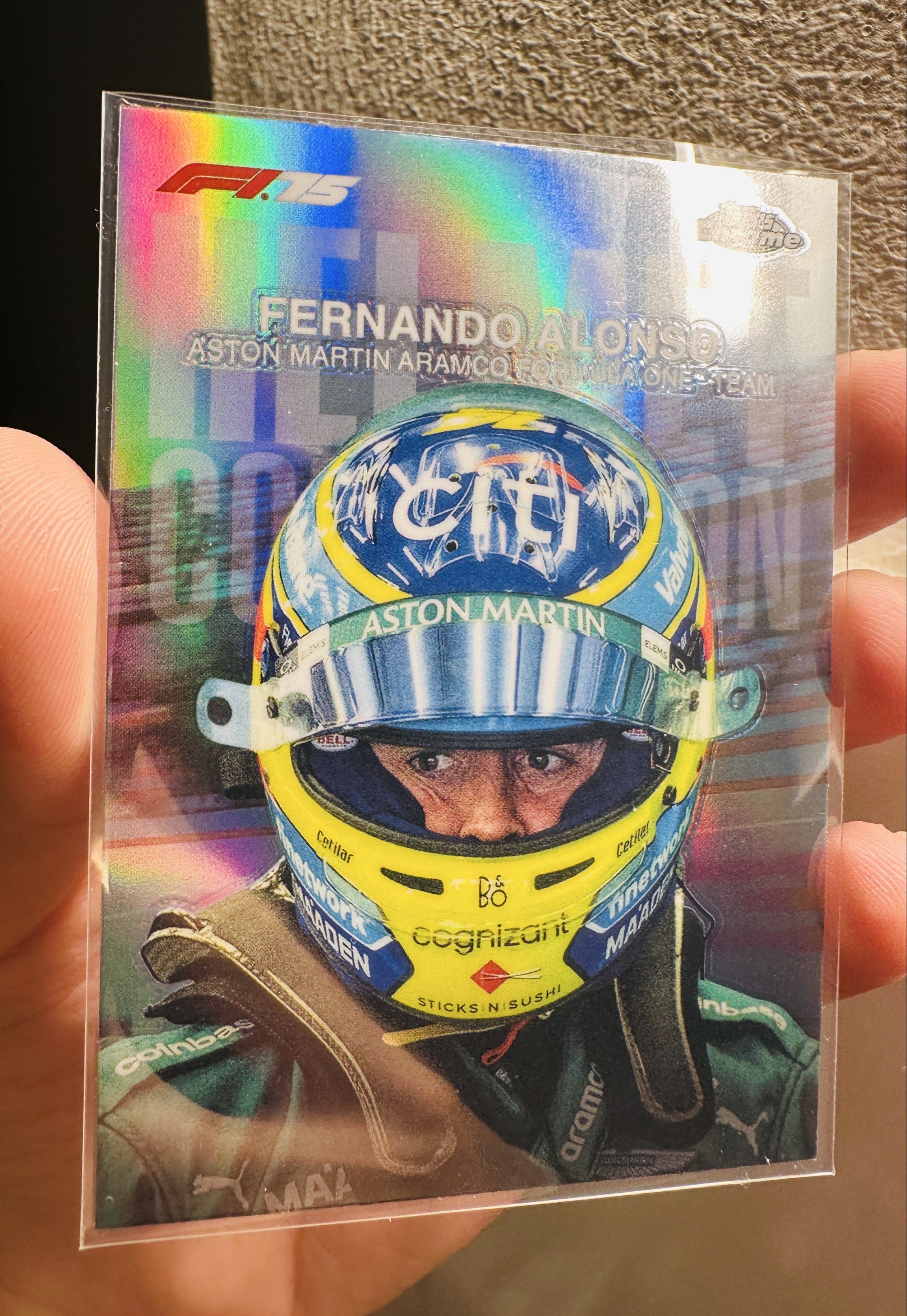 2025 Topps Chrome Formula 1 F1 Fernando Alonso Helmet Collection ...