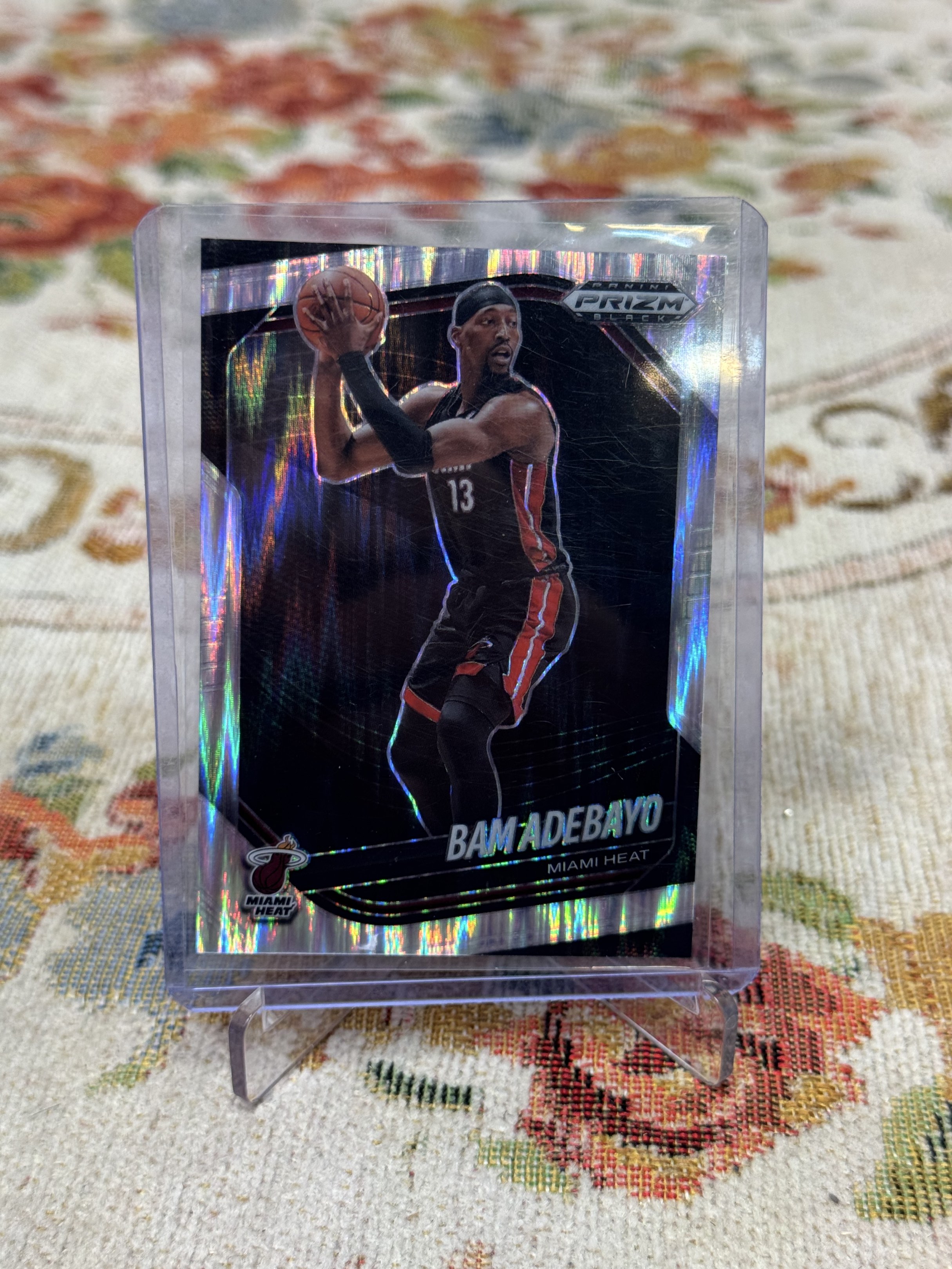【限249】Bam Adebayo 2024-25 Panini Prizm Black #50 Shock Prizm /249 NBA ...