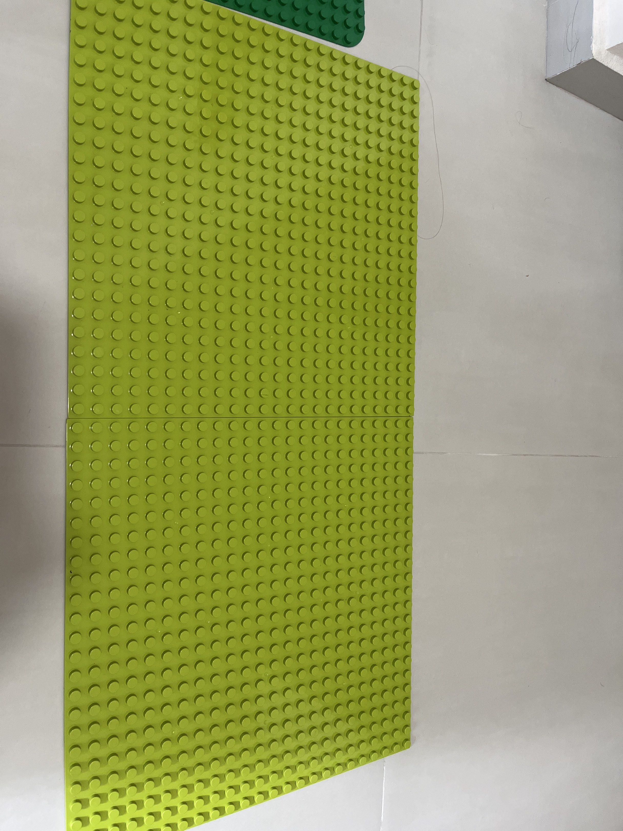 3 Baseplates - Lego (Green) and Lego compatibles (Lime Green), Hobbies ...