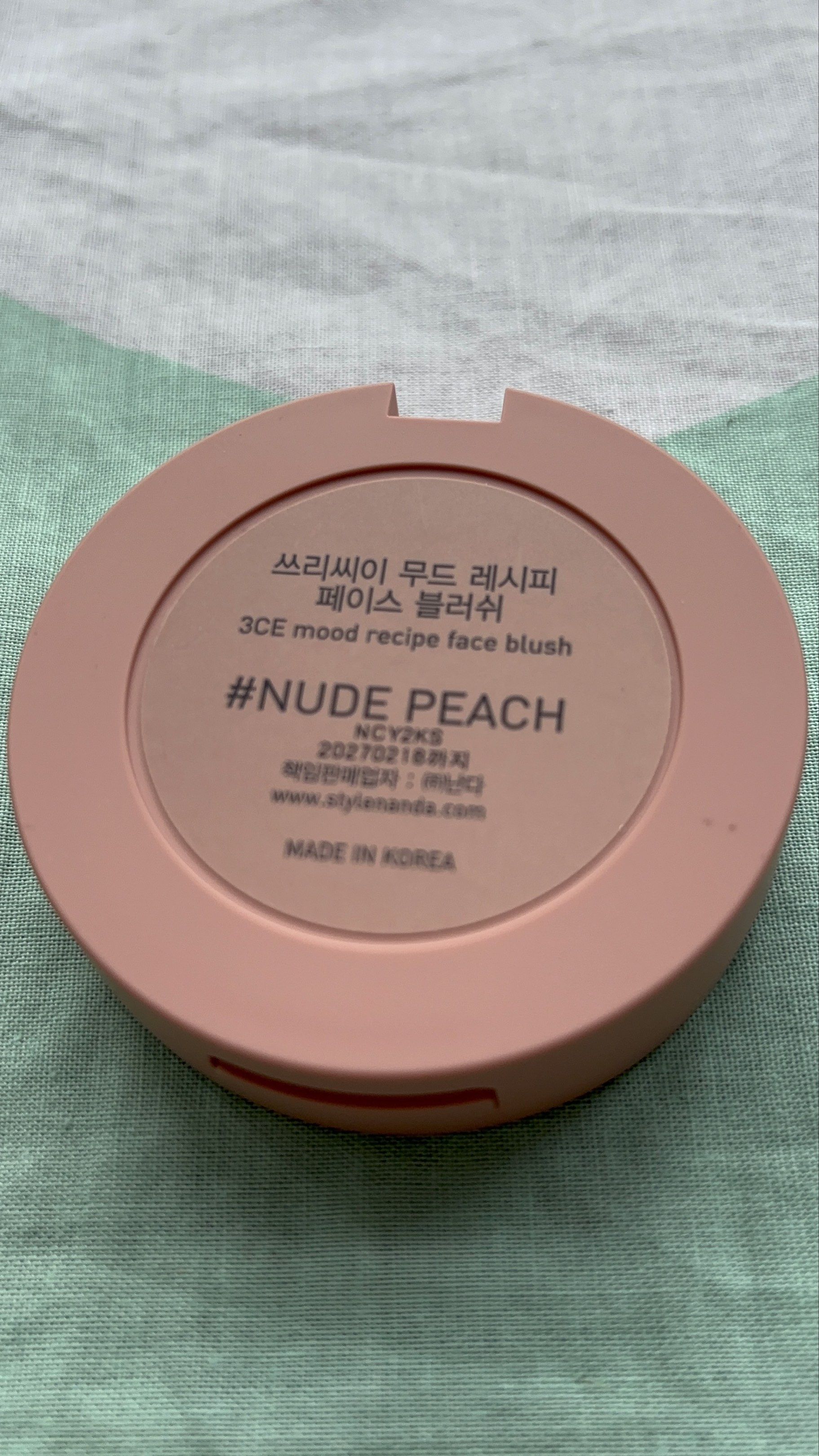 3CE Mood Recipe Face Blush - #Nude Peach, Beauty & Personal Care, Face ...