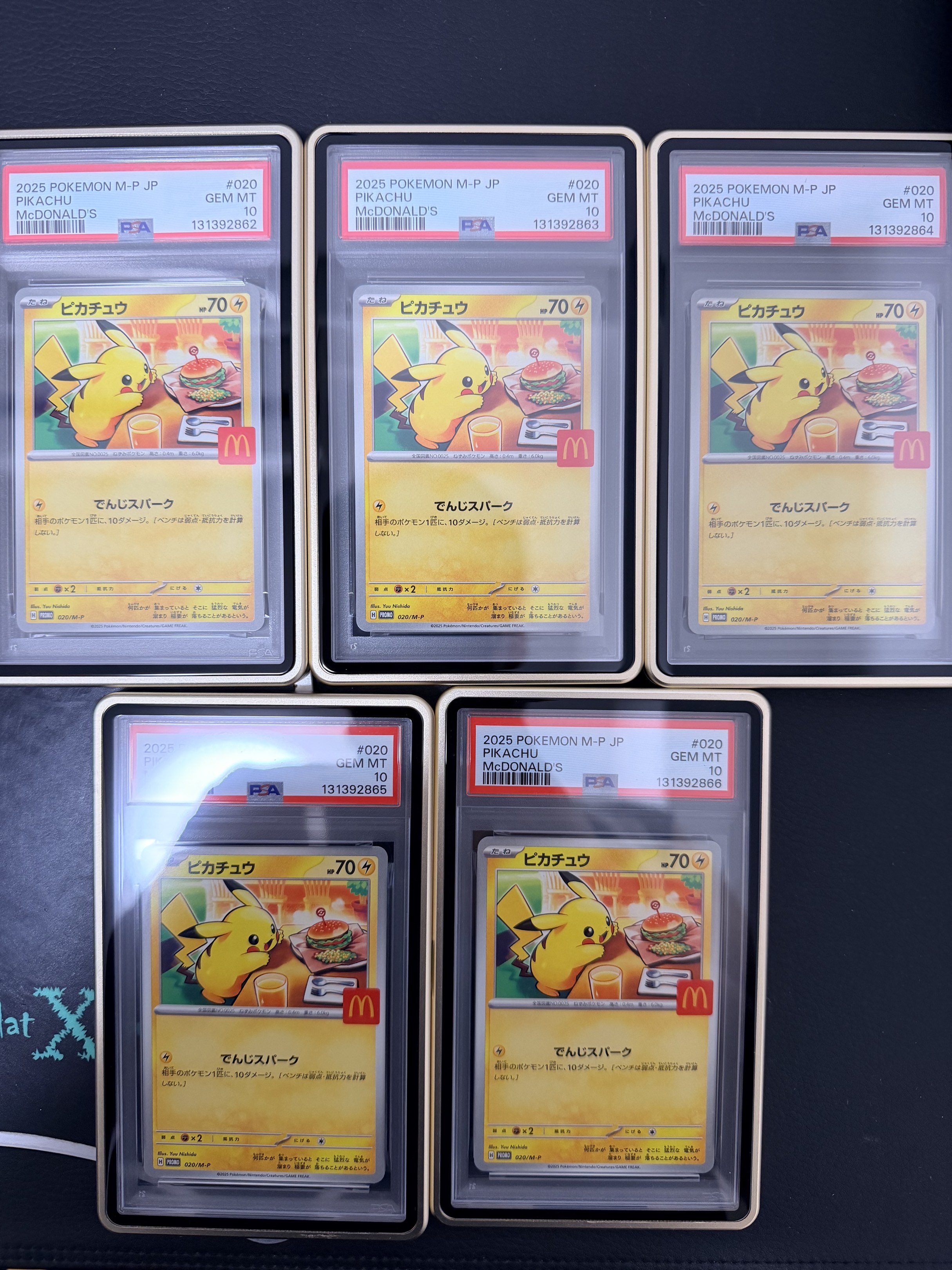 5 Sequential McDonald's Pikachu PSA10, Hobbies & Toys, Toys & Games on ...