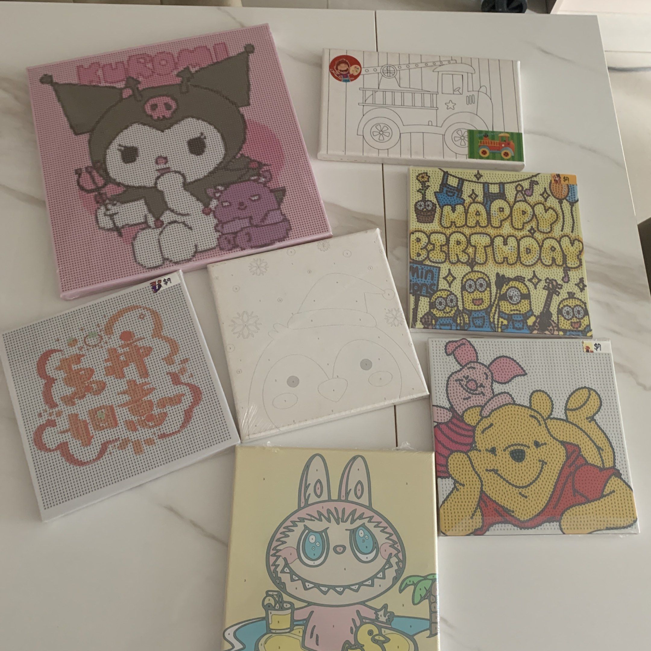 7 Painting Kits - Various Designs, Hobbies & Toys, Art & Prints on ...