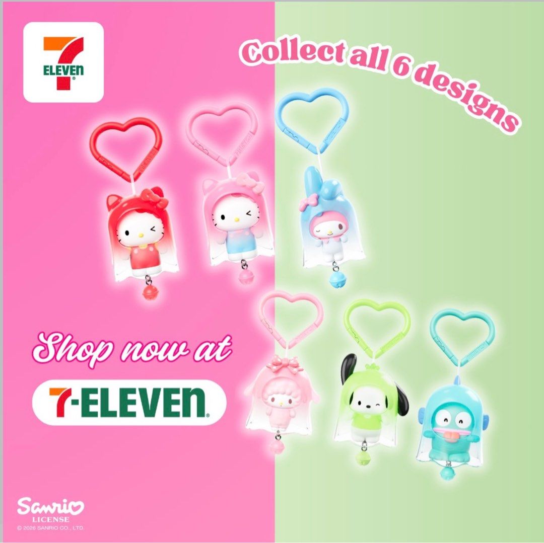 7-Eleven Sanrio Ghostly Appearance Movable Toy Blind Box, Hobbies ...