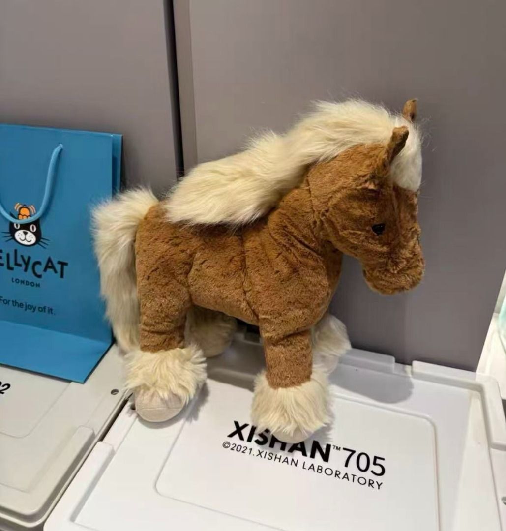 🌹 Jellycat Jungle Animals Series Freya Pony Plush Toy, Brown, Hobbies ...