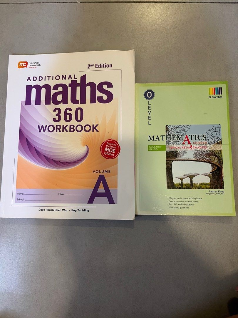 Additional Maths 360 Workbook + O Level Mathematics, Hobbies & Toys ...