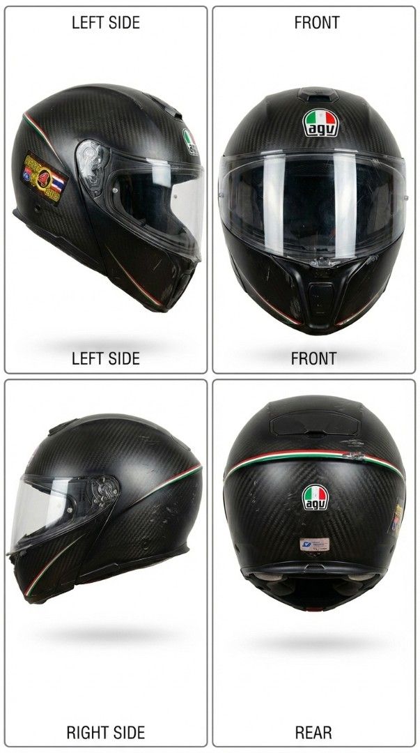 AGV Sportmodular Multi Carbon Helmet, Motorcycles, Motorcycle Apparel ...