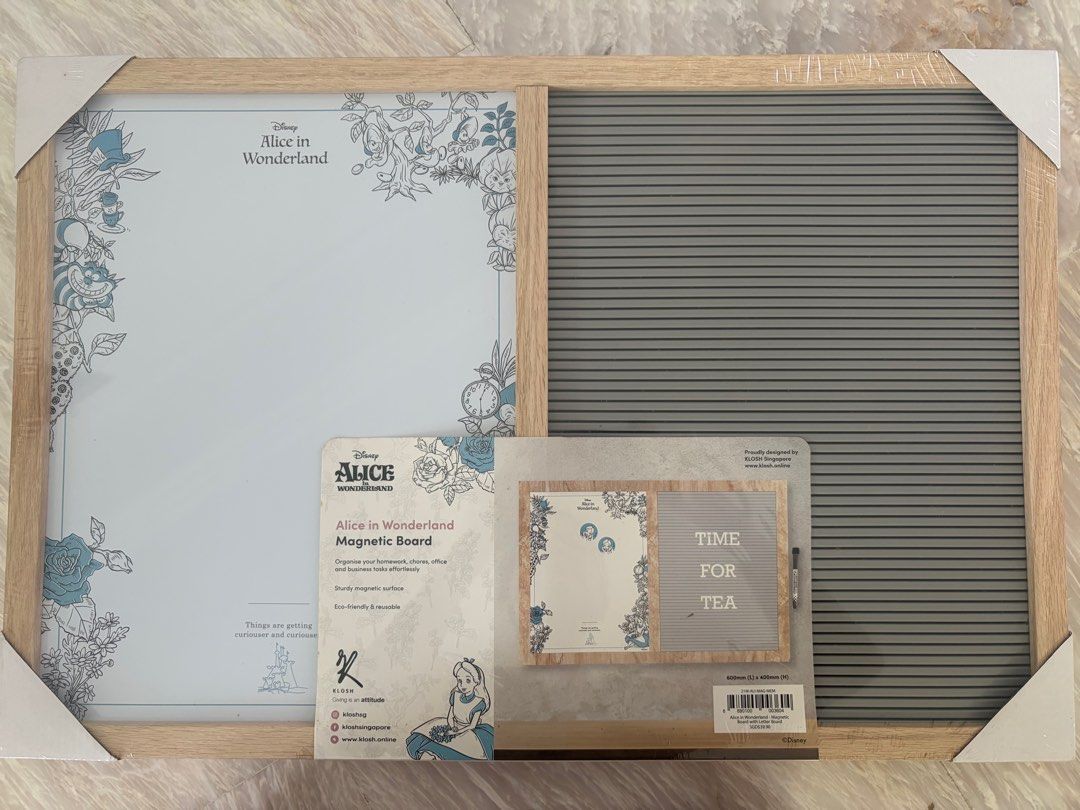 Alice in Wonderland Magnetic Board with Letter Board, Hobbies & Toys ...