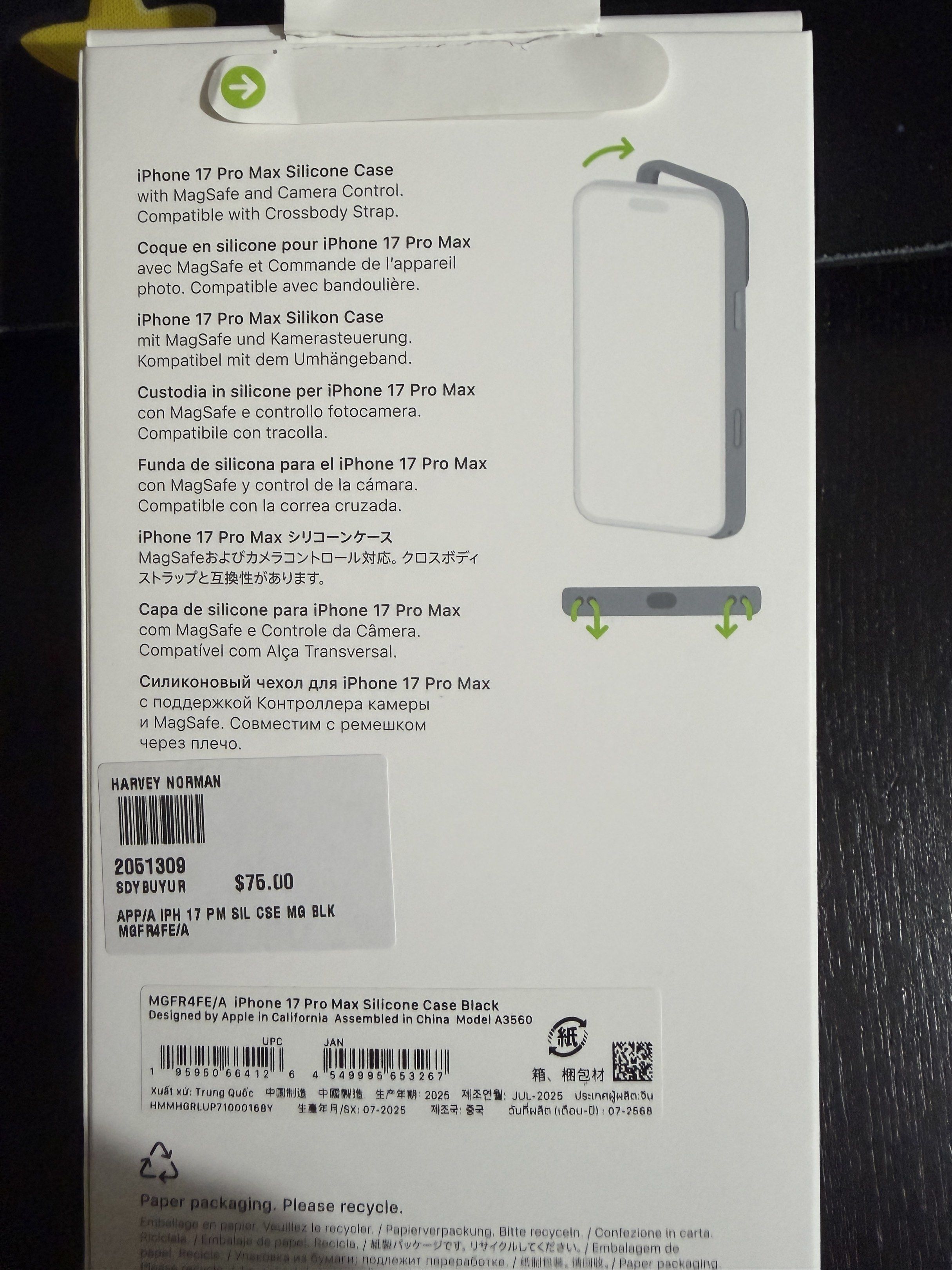 Apple iPhone 17 Pro Max Silicone Case - Black, Mobile Phones & Gadgets ...