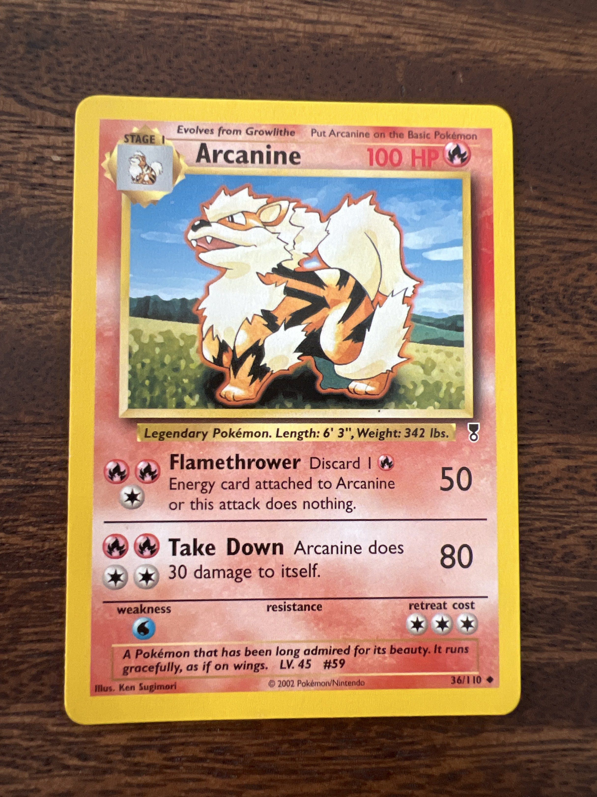 Arcanine Pokemon Card - 34/110, Hobbies & Toys, Toys & Games on Carousell