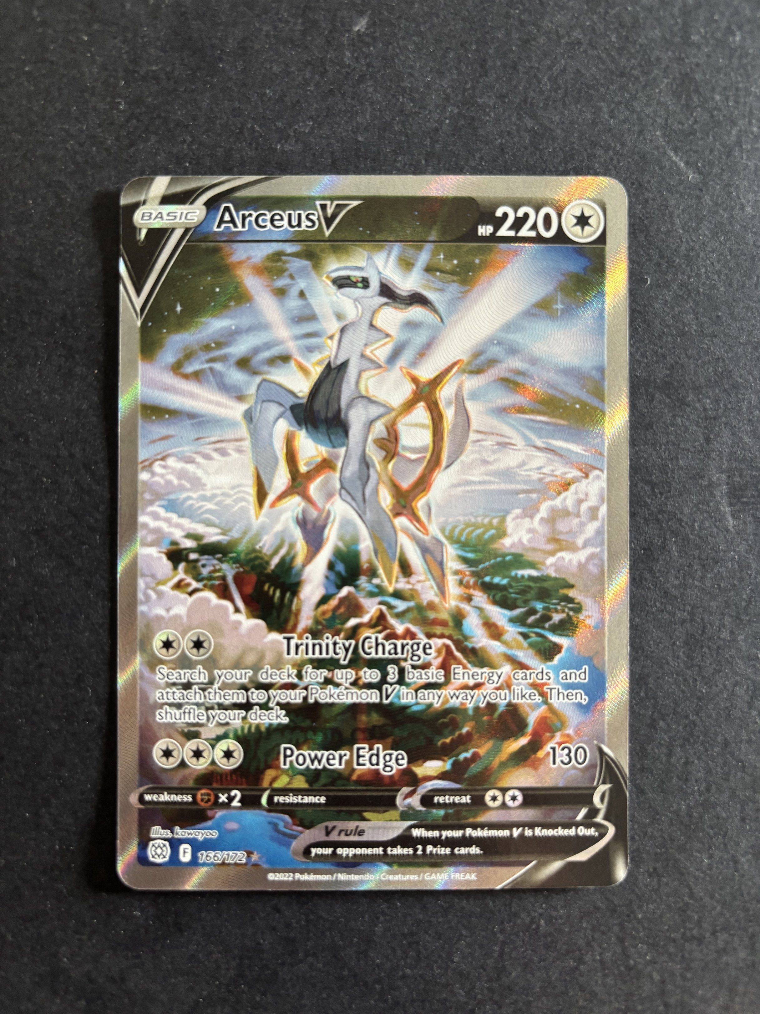 Arceus V Alternate Full Art SWSH09 Brilliant Stars - Pokemon TCG ...
