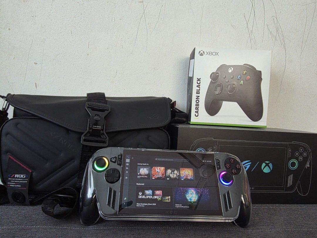 ASUS ROG xbox Ally X + Xbox Controller + ROG Slash Bag, Video Gaming ...