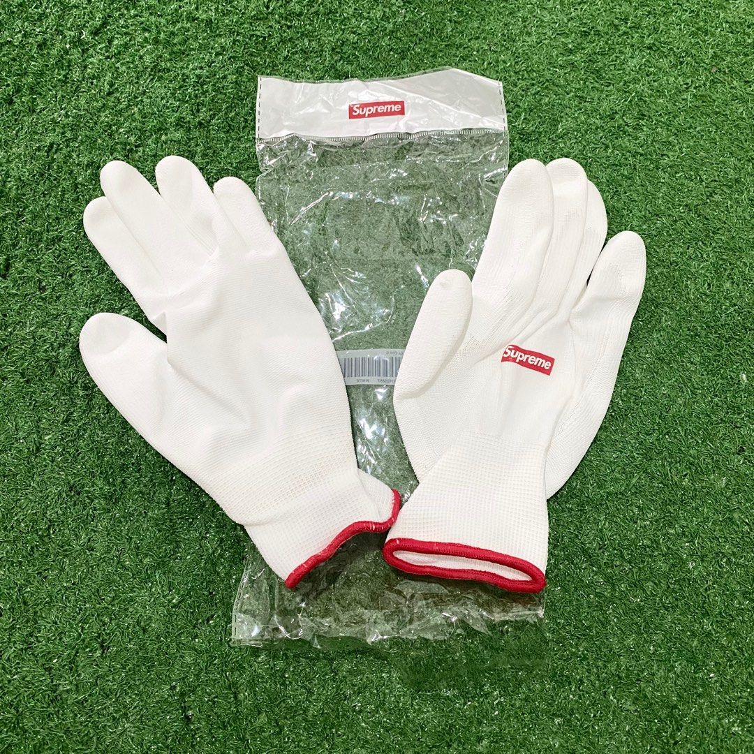 AUTHENTIC 💯 SUPREME 'Box Logo' Rubberized Gloves F/W '20 BRAND NEW ...