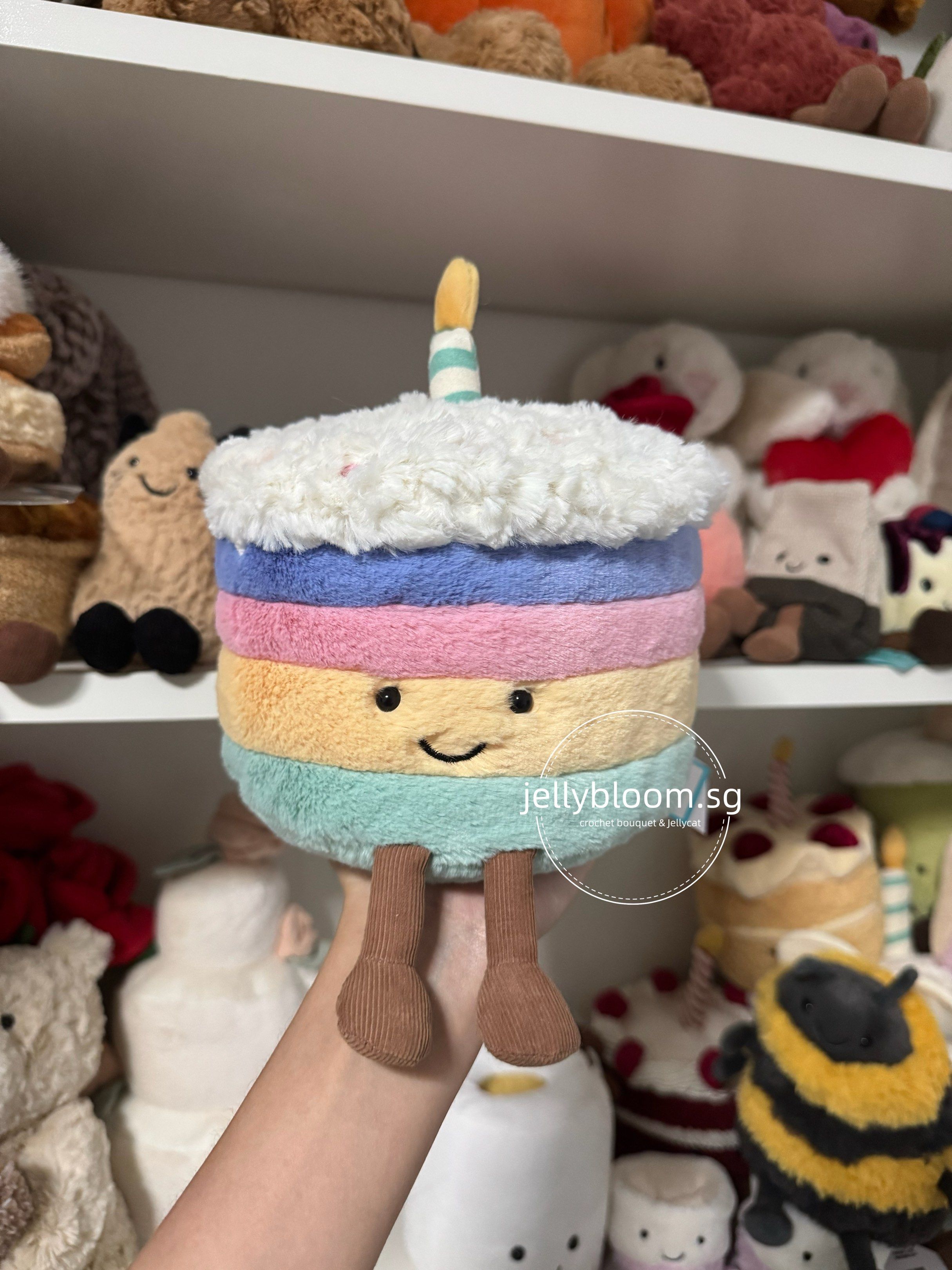 Authentic Jellycat Amuseables Rainbow Cake, Hobbies & Toys, Toys ...