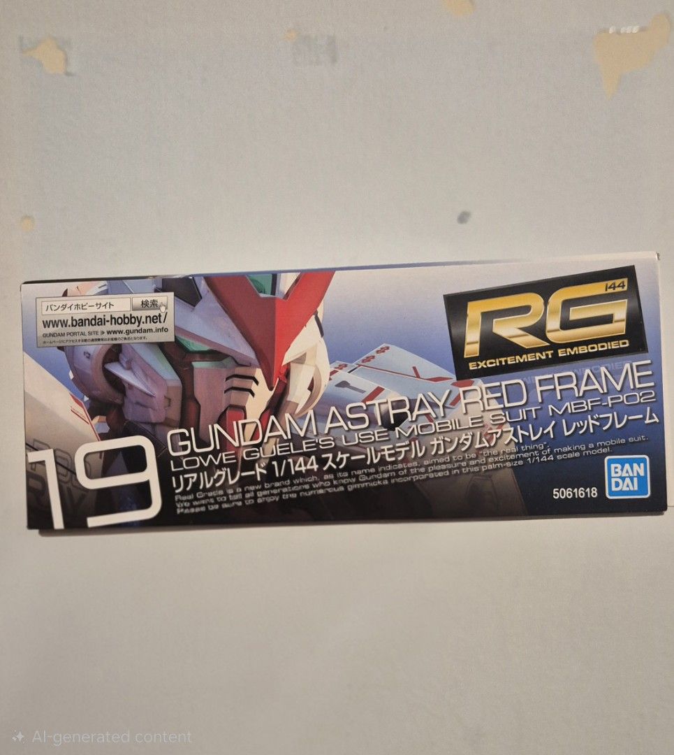 Bandai RG 1/144 Gundam Astray Red Frame, Hobbies & Toys, Toys & Games ...