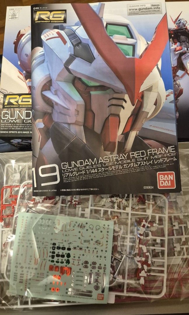 Bandai RG 1/144 Gundam Astray Red Frame, Hobbies & Toys, Toys & Games ...