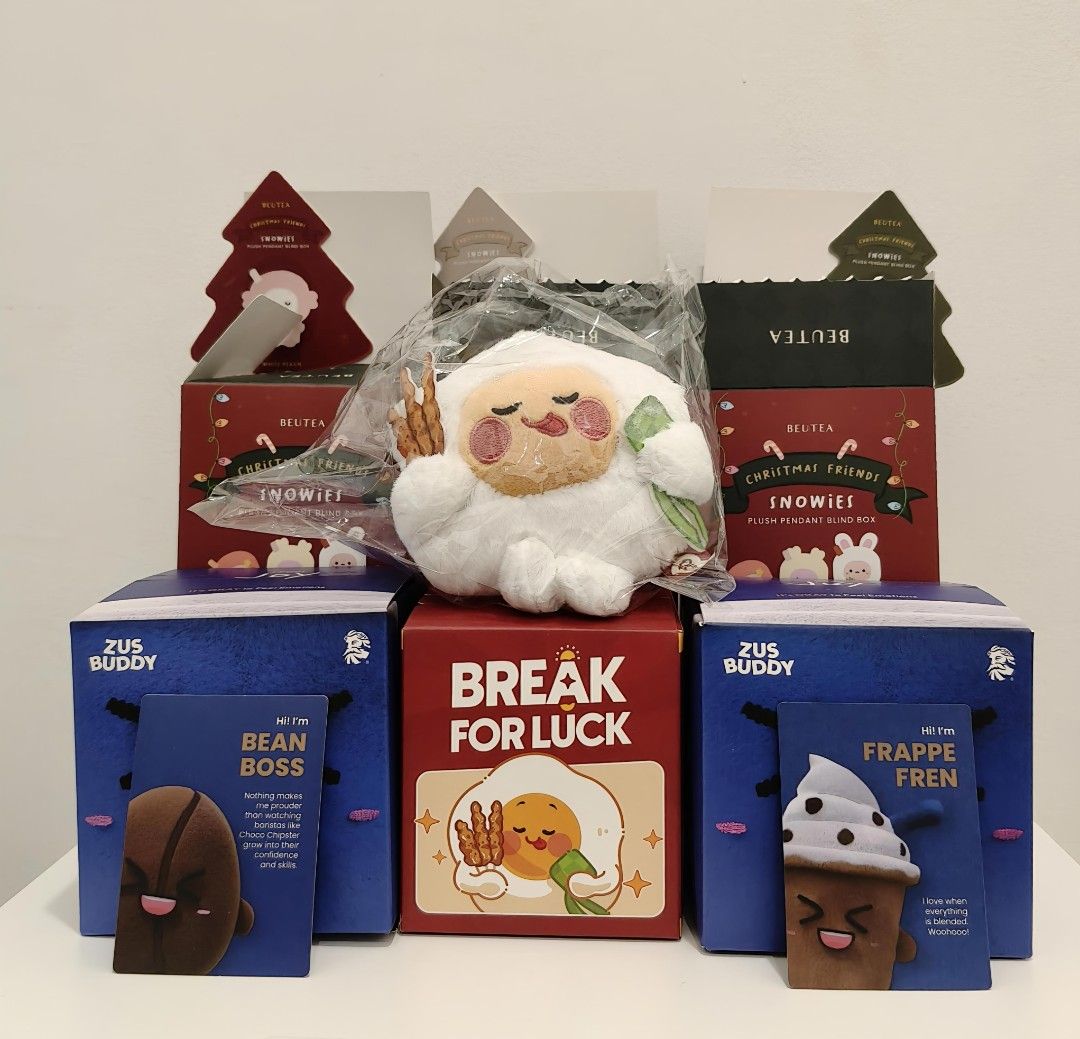 Beutea, Zus Buddy & QL Eggs Blind Box Keychain Plushie, Hobbies & Toys ...