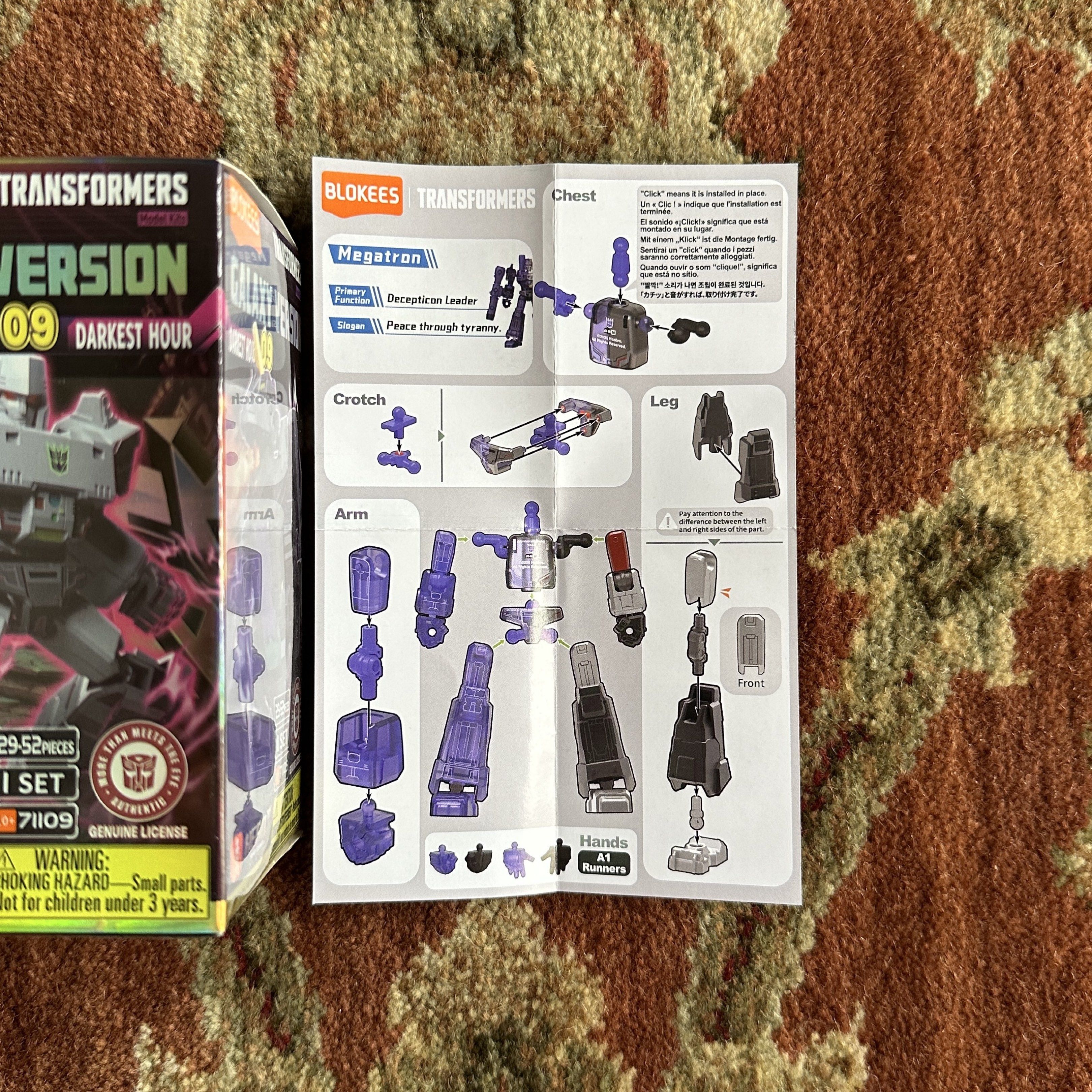 Blokees Transformers GV09 Secret Megatron, Hobbies & Toys, Toys & Games ...