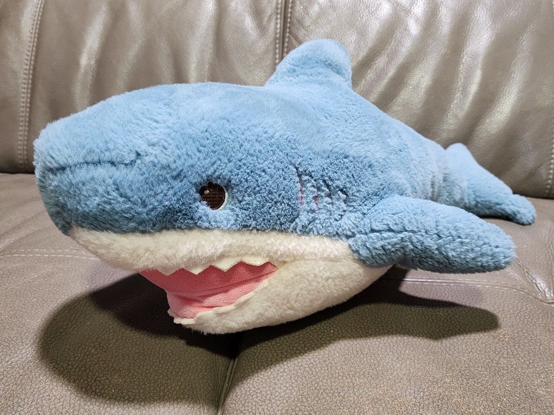 Blue Shark Plush Toy, Hobbies & Toys, Toys & Games on Carousell