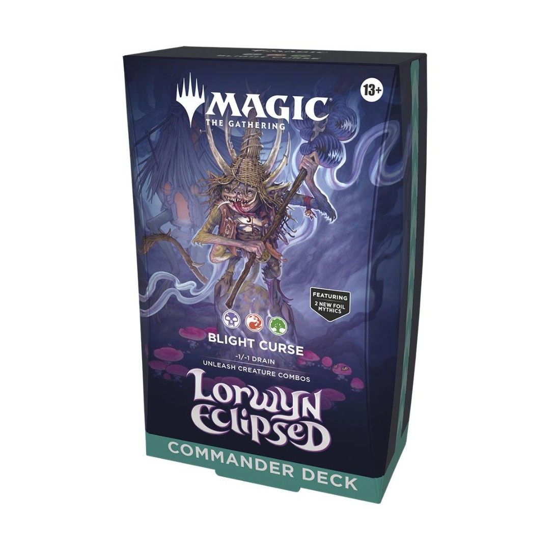 Brand New Magic The Gathering Lorwyn Eclipsed Commander Deck Blight ...