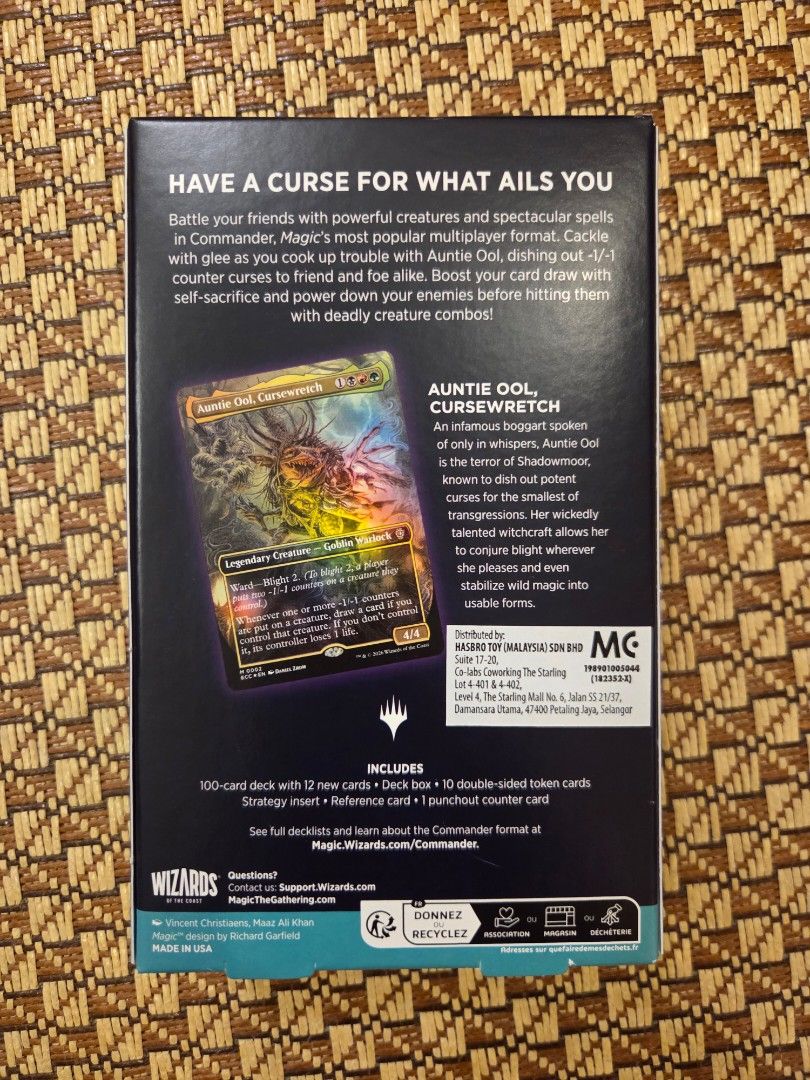 Brand New Magic The Gathering Lorwyn Eclipsed Commander Deck Blight ...