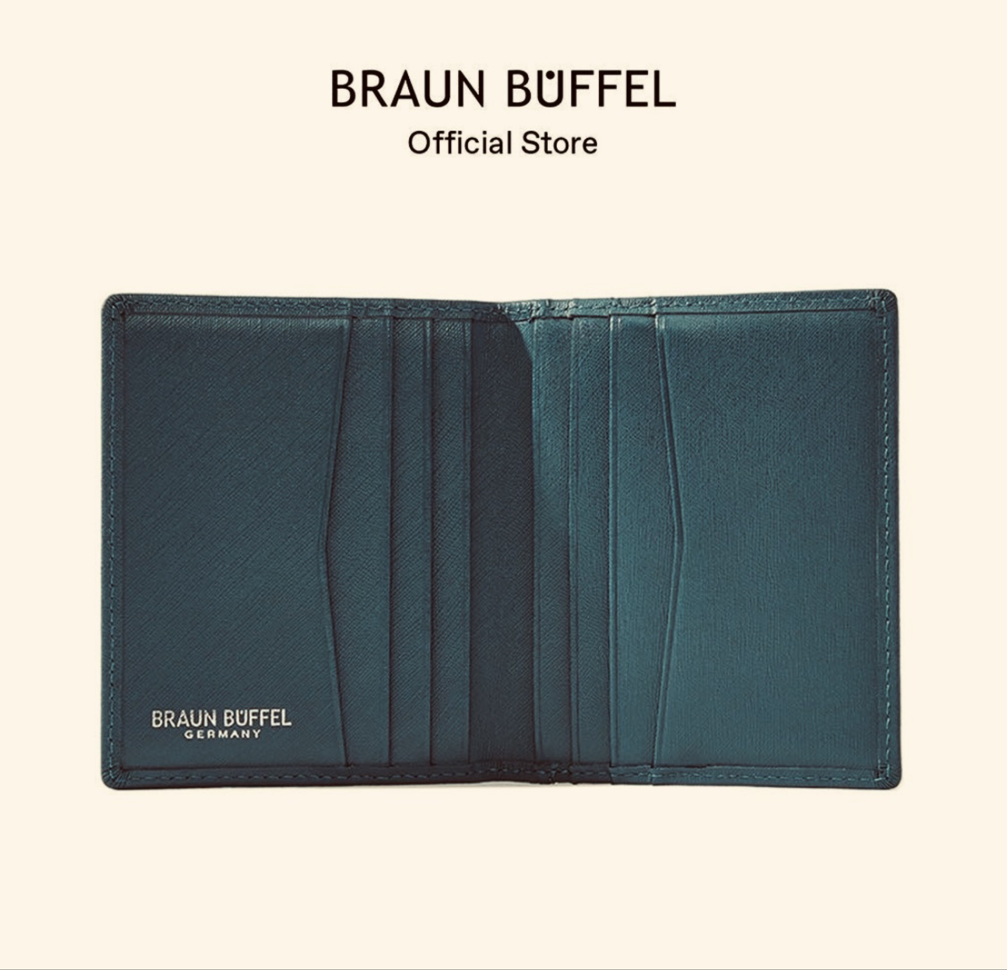 Braun Buffel Card Holder Wallet Bag Homme-M Men's Card Holder In Teal ...