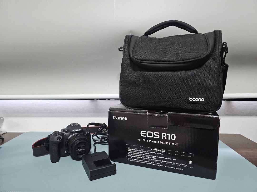 Canon EOS R10 RF-S 18-45mm F4.5-6.3 IS STM Kit, Photography, Cameras on ...
